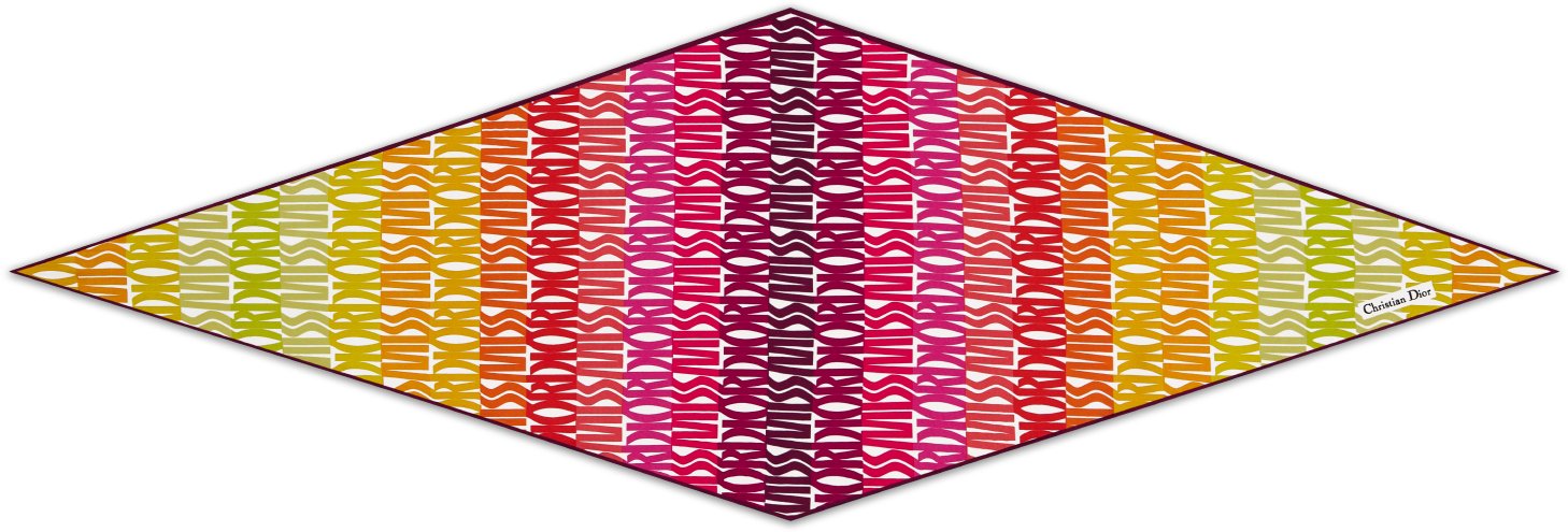 Miss Dior Shorts Multicolor Wool and Silk with Dior Bayadère Motif | DIOR