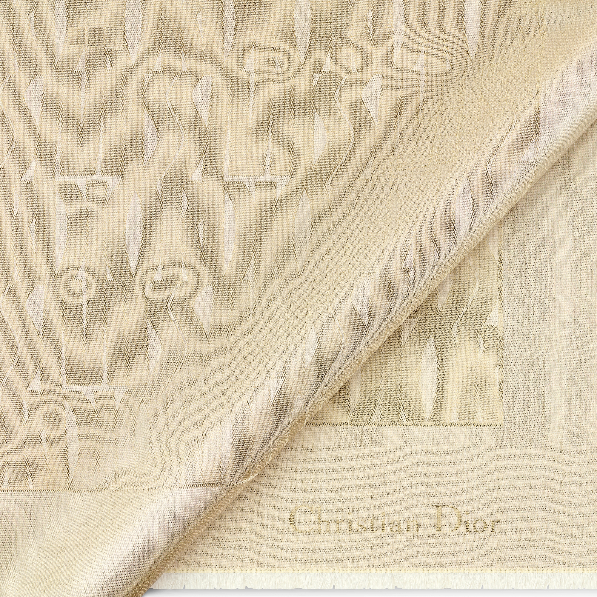 Chal Dior Or Miss Dior Allover Mezcla de seda, lana y cachemira en ...