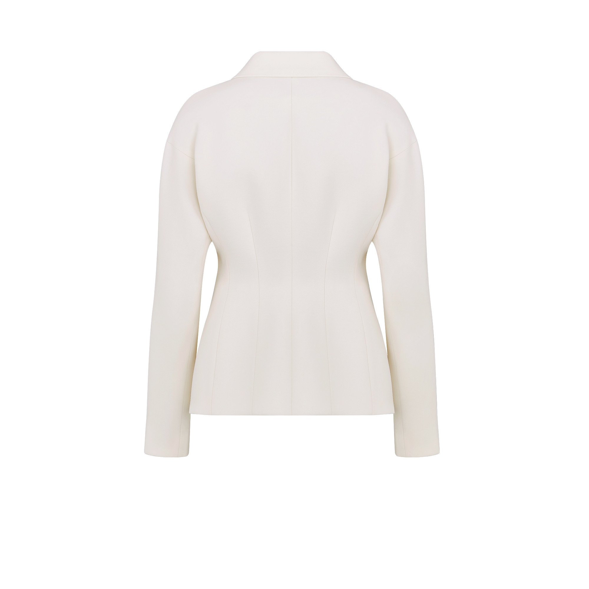 Fitted Jacket Ecru Lightweight Wool and Silk | DIOR