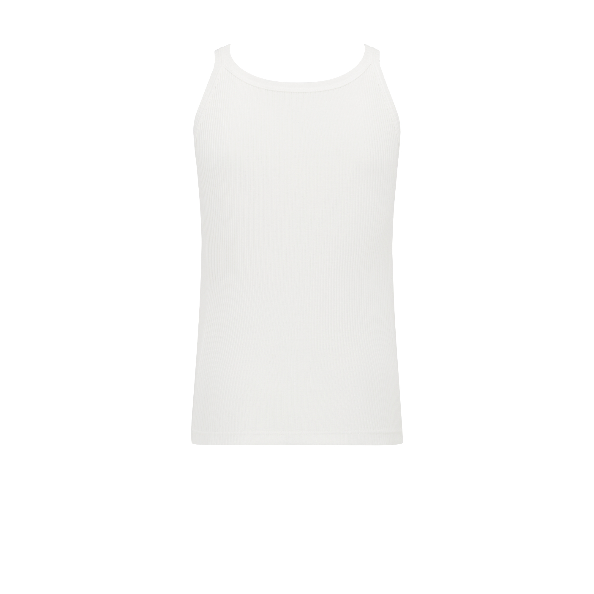 Miss Dior Tank Top White Ribbed Cotton Jersey with Bright Pink Miss ...