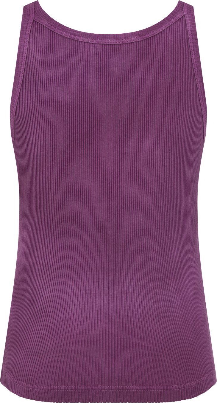 Miss Dior Tank Top Purple Ribbed Cotton Jersey with Tie & Dior Motif | DIOR