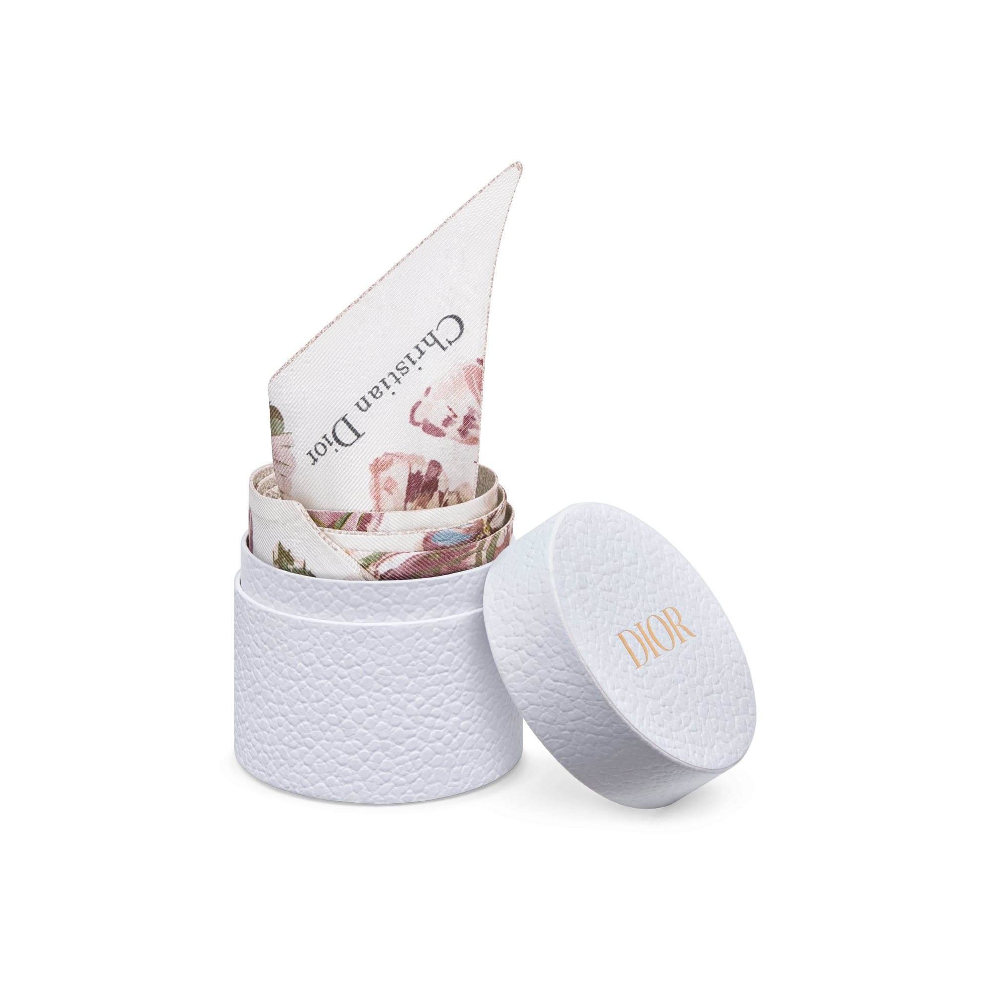 Dior Camo Papillon Mitzah Scarf White and Beige Silk Jacquard | DIOR