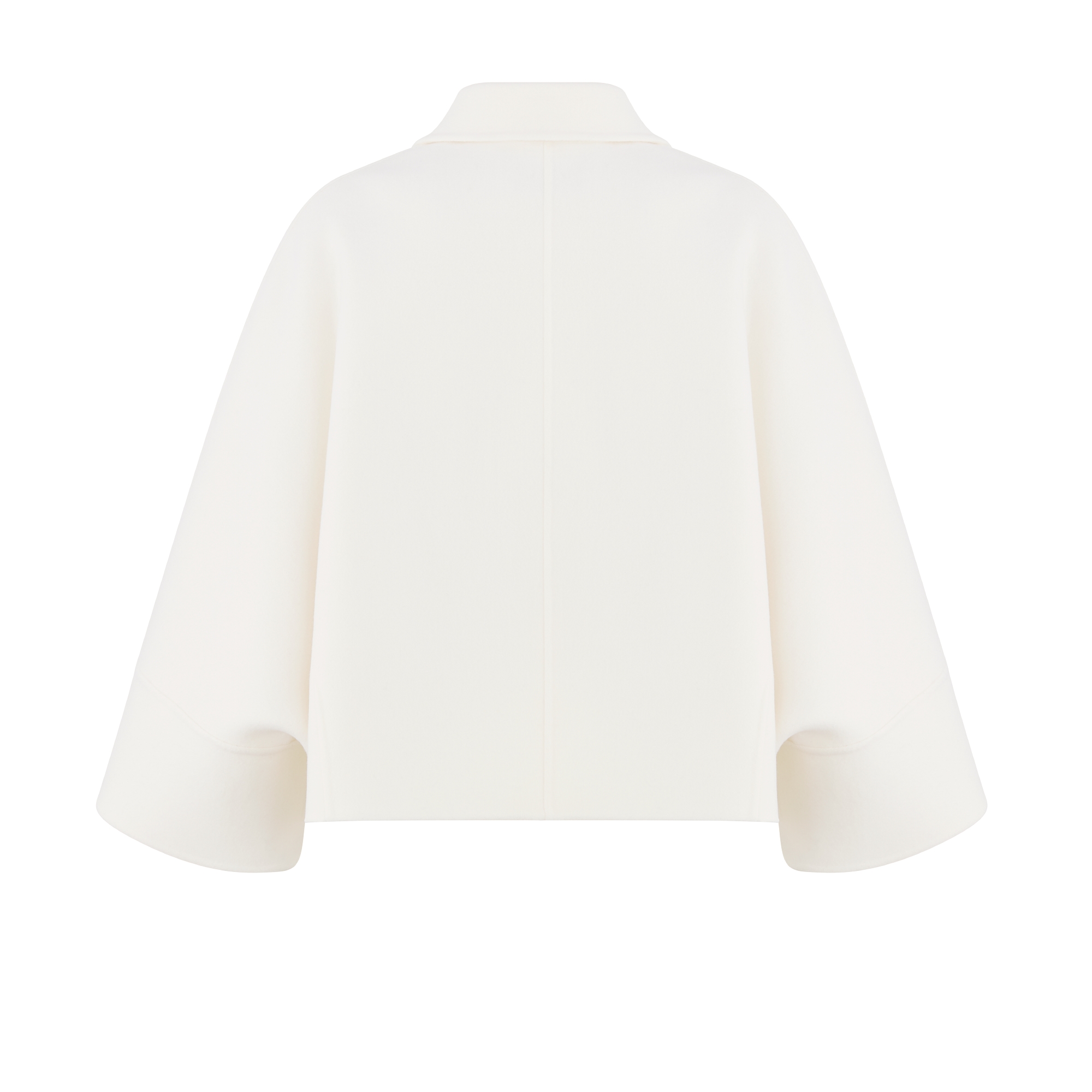 Caban Laine vierge et cachemire double face écrus | DIOR