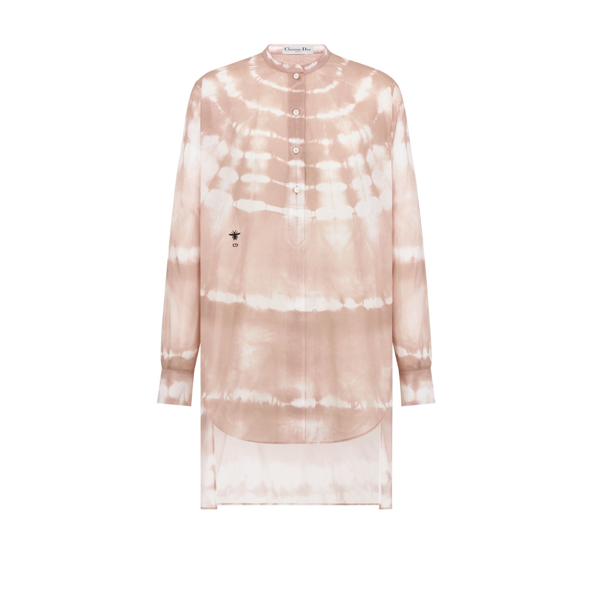 Blusa larga Dioriviera Muselina de algodón Tie & Dior rosa | DIOR