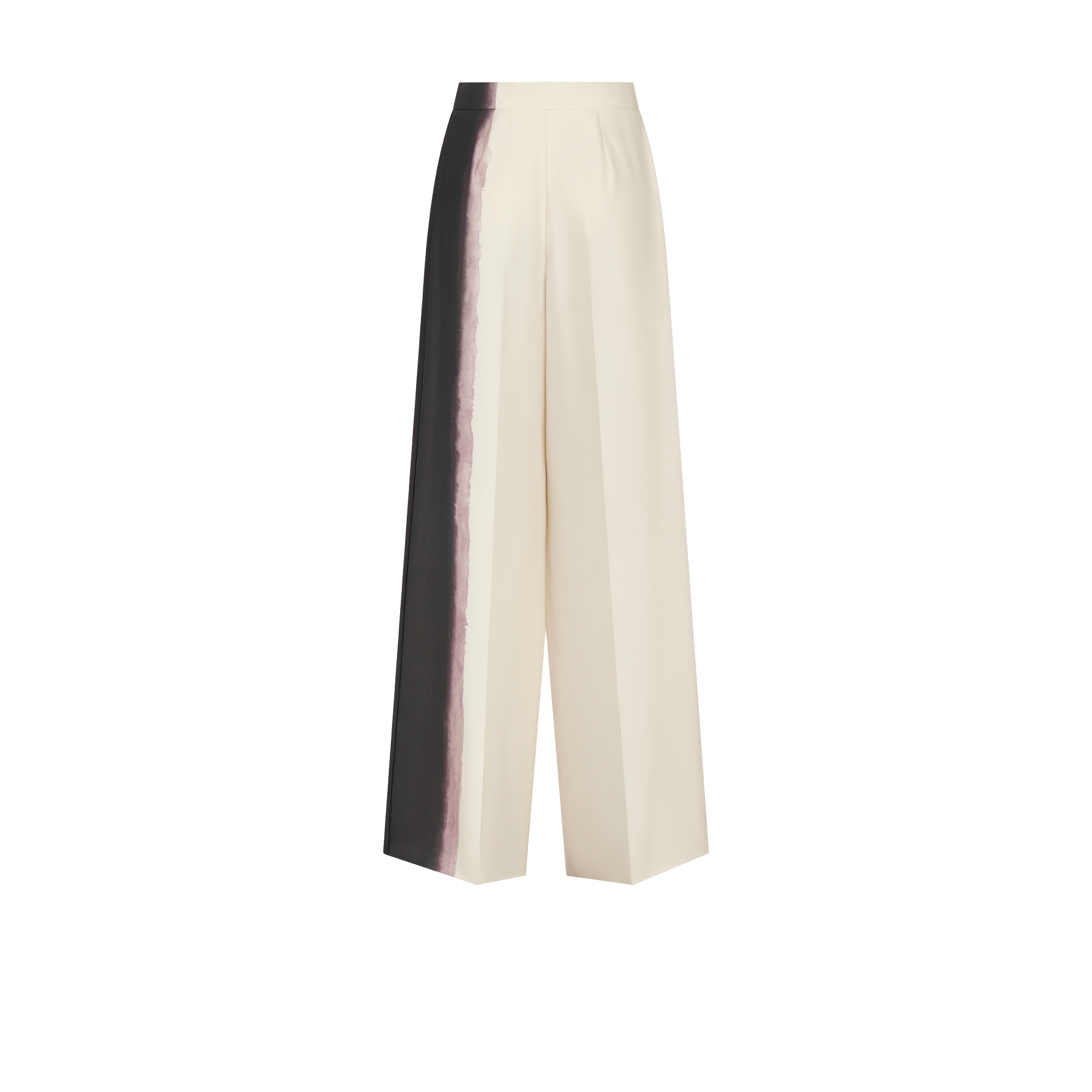 Wrap Pants White Silk Twill with Multicolor Dior Pivoine Motif | DIOR