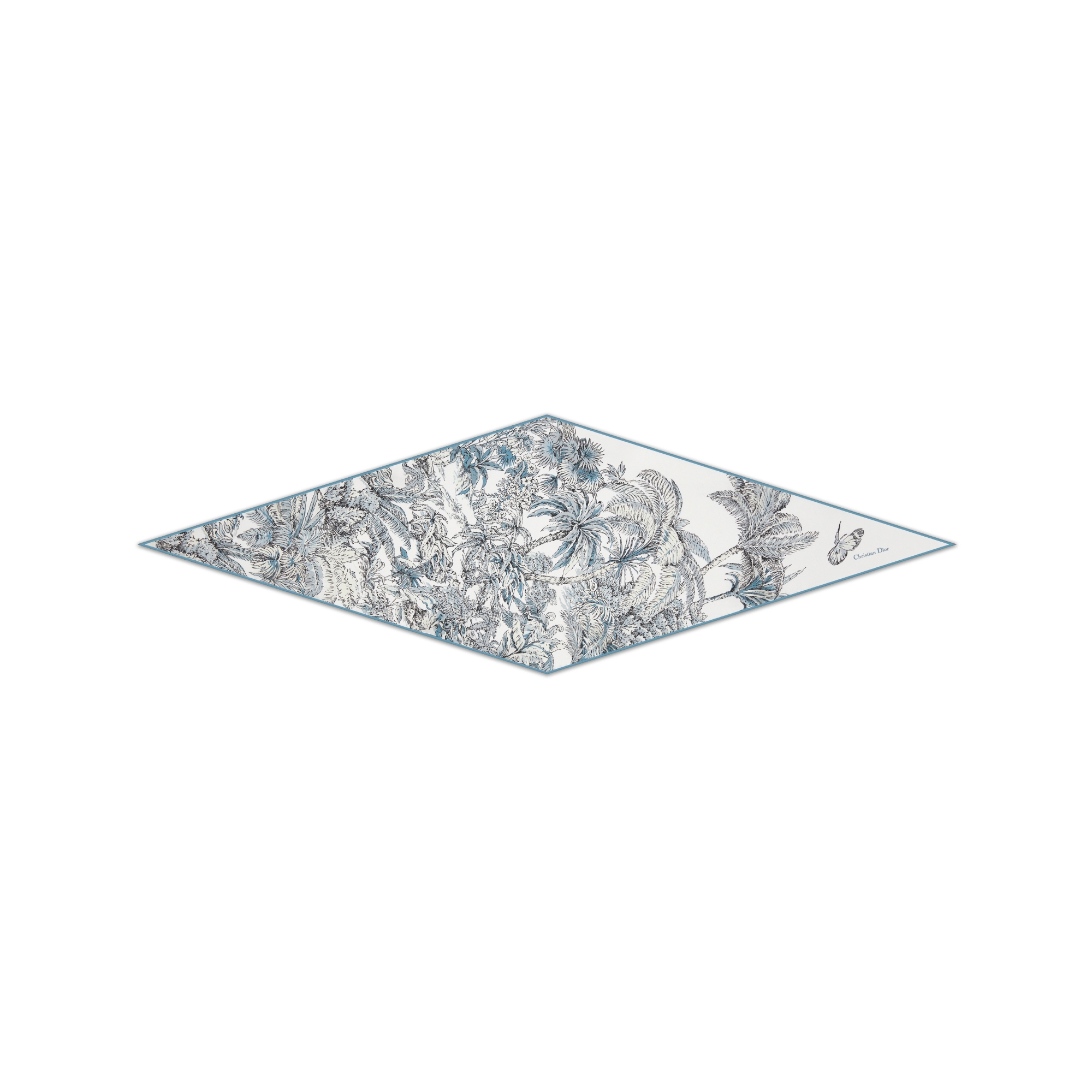 Millefiori Dior Diamond Ivory and Pink Multicolor Silk Twill | DIOR