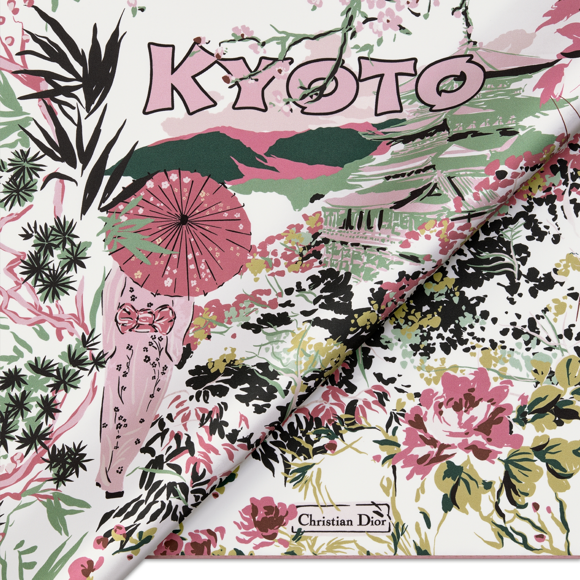 Dior Souvenir 70 Square Scarf Multicolor Silk Twill | DIOR