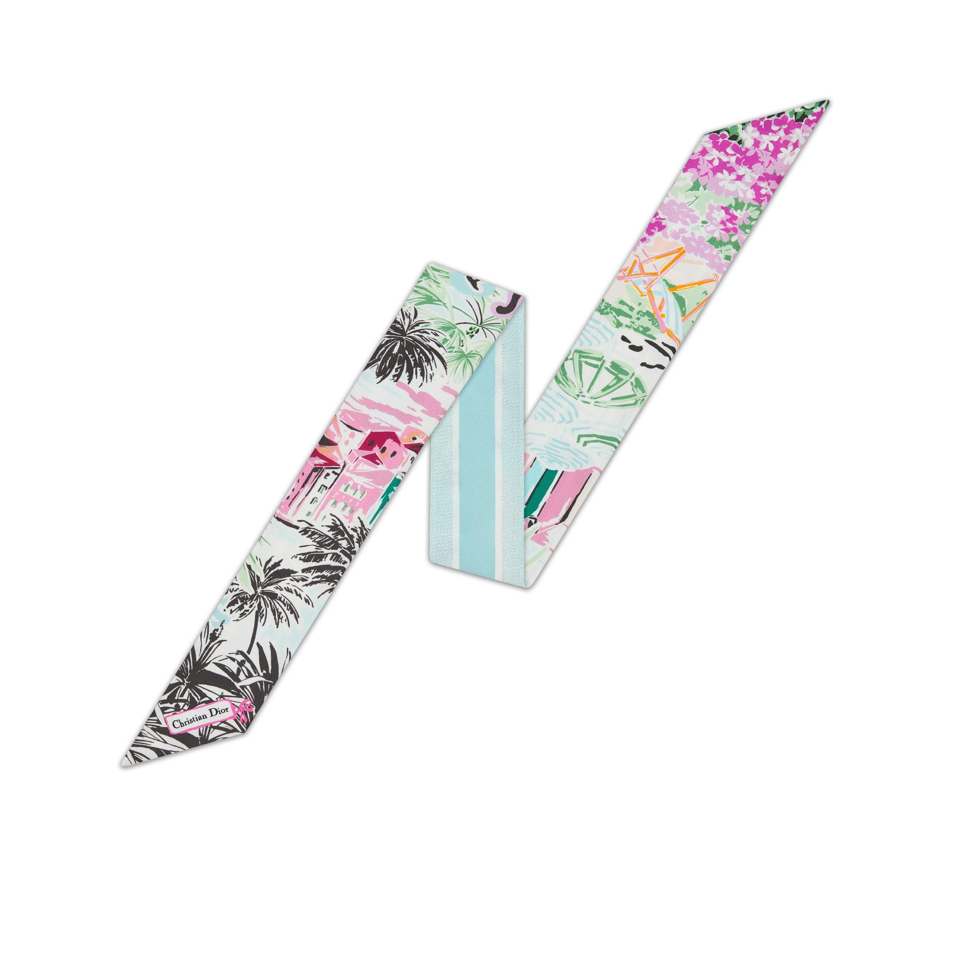 Dior Souvenir Mitzah Scarf Multicolor Silk Twill | DIOR