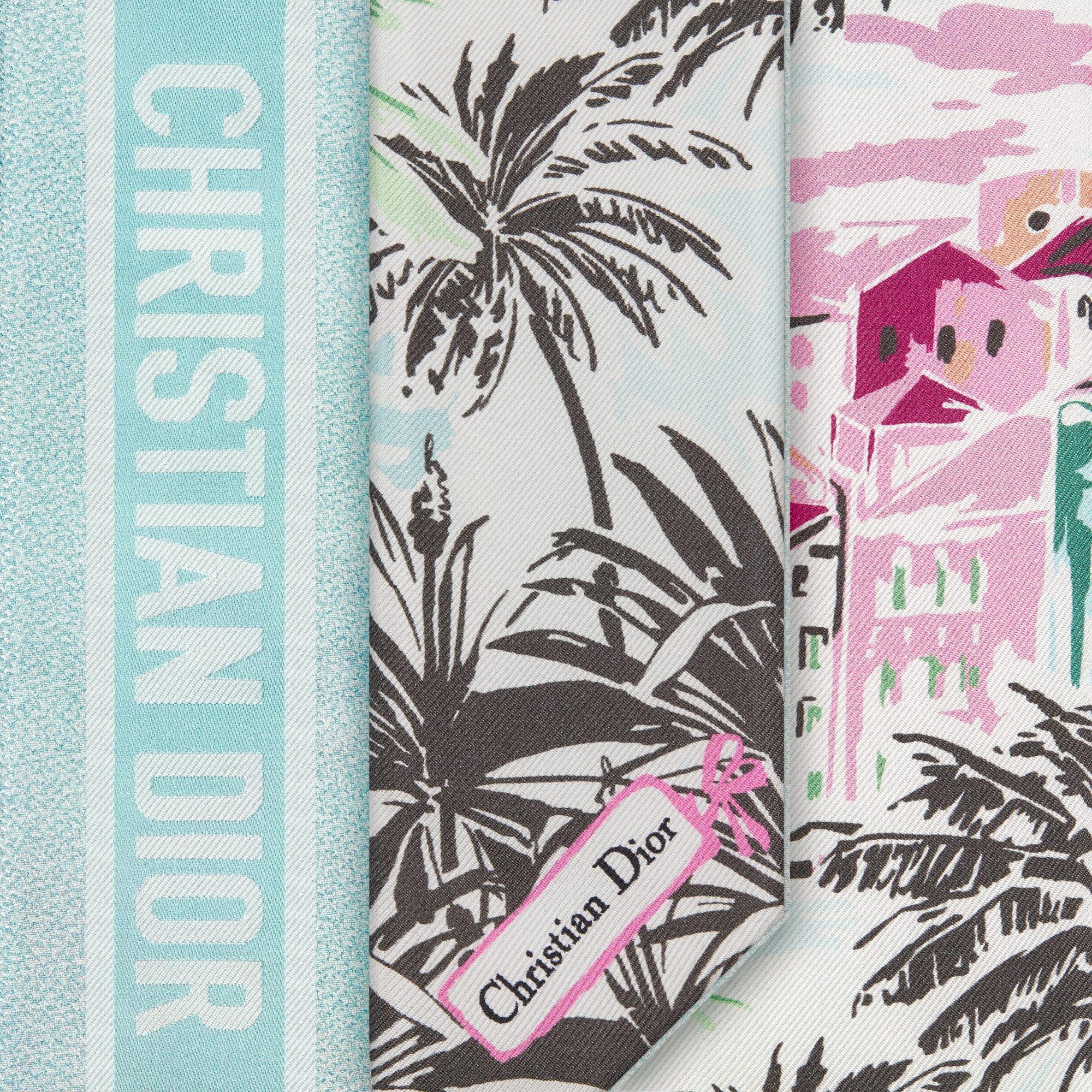 Dior Souvenir Mitzah Scarf Multicolor Silk Twill | DIOR