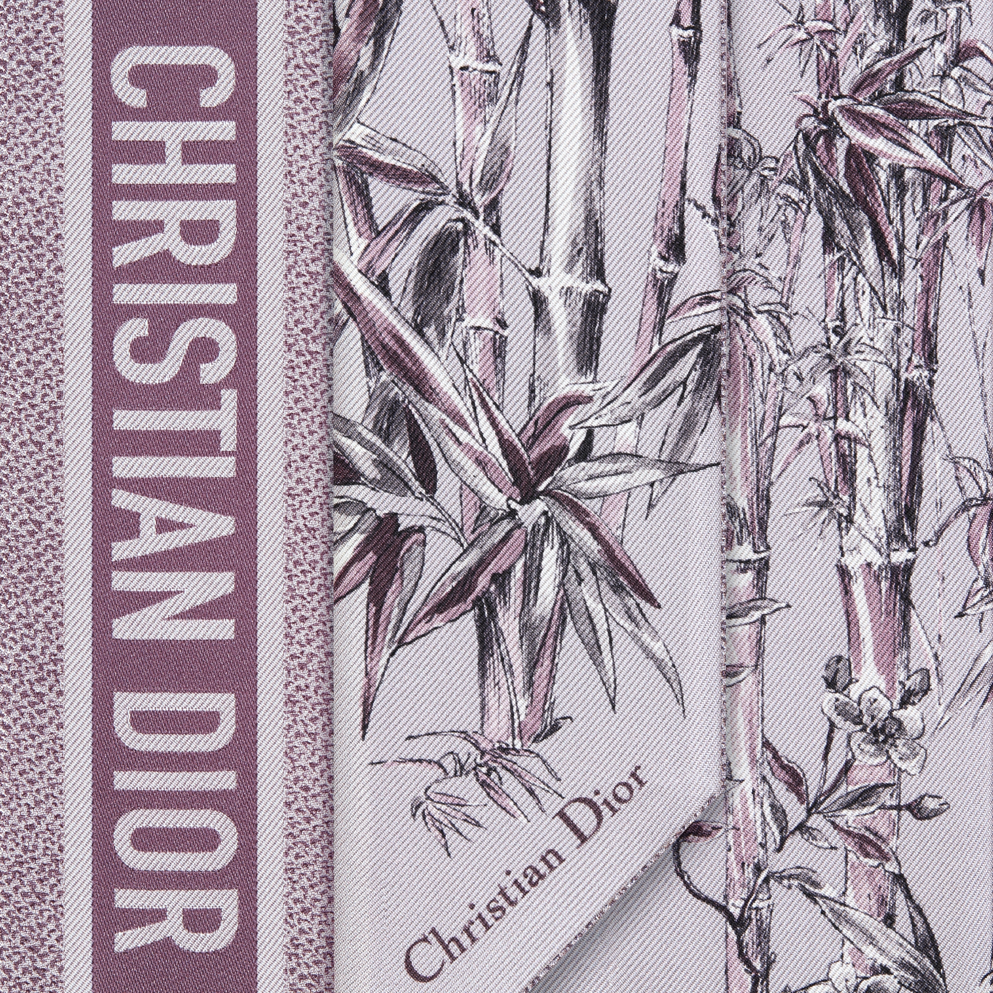 Toile de Jouy Natura Mitzah-Schal Seidentwill in Lila | DIOR