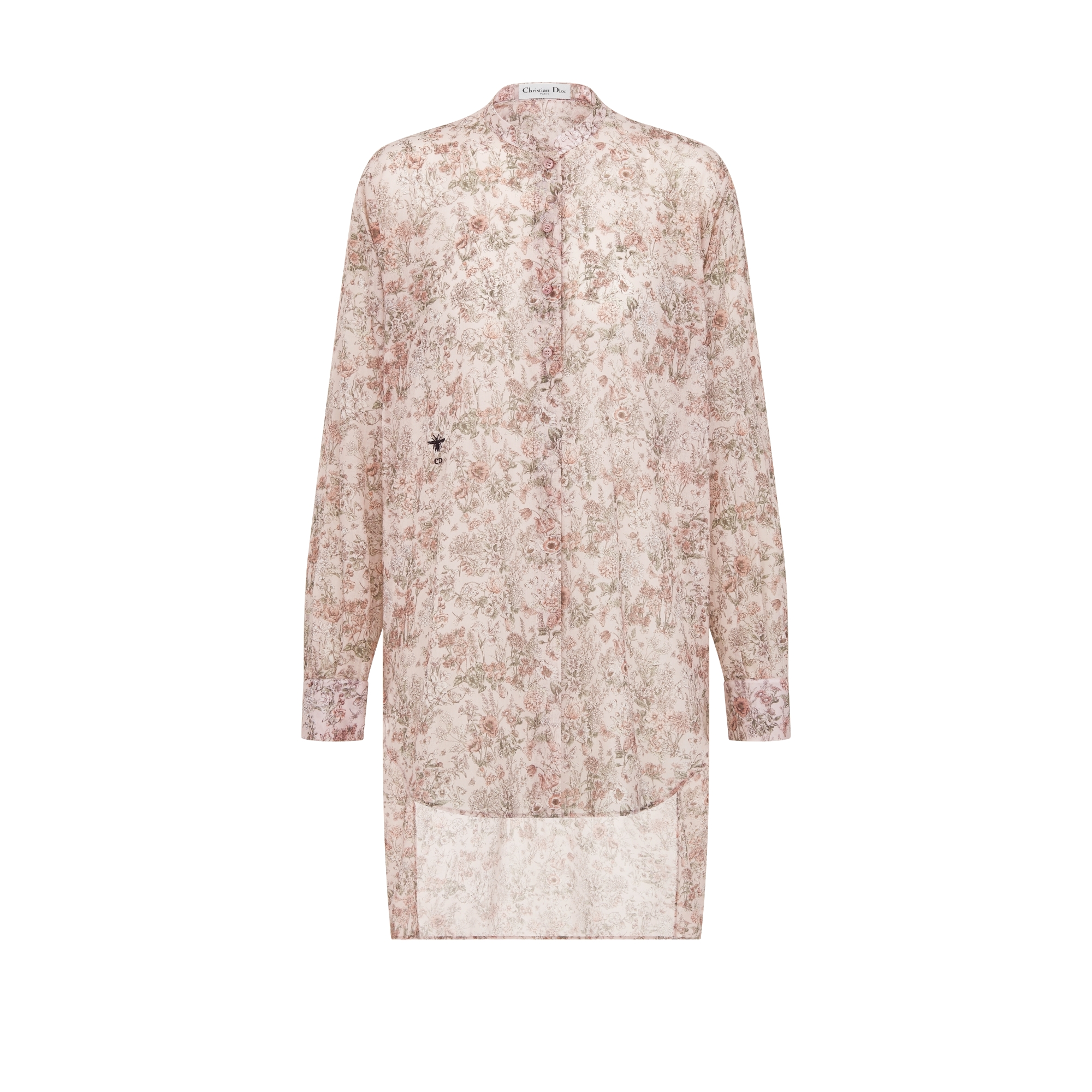 Blusa Muselina de algodón con motivo Dior Flowers Calendar Allover rosa ...