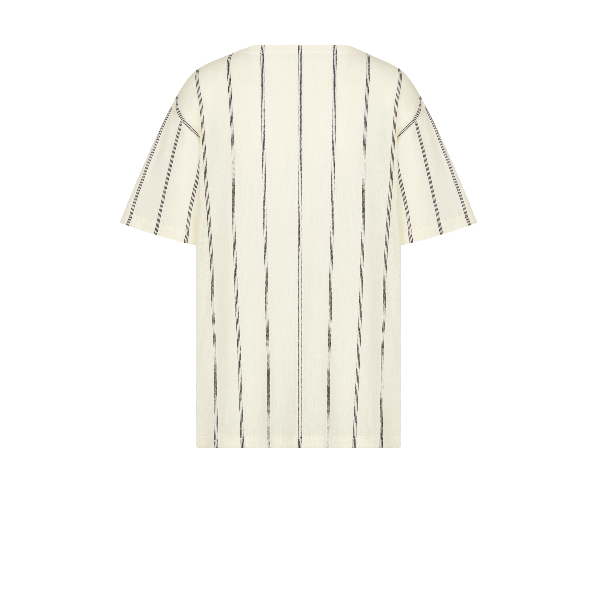 Christian Dior Couture T-Shirt, Relaxed Fit Beige Striped Cotton and ...