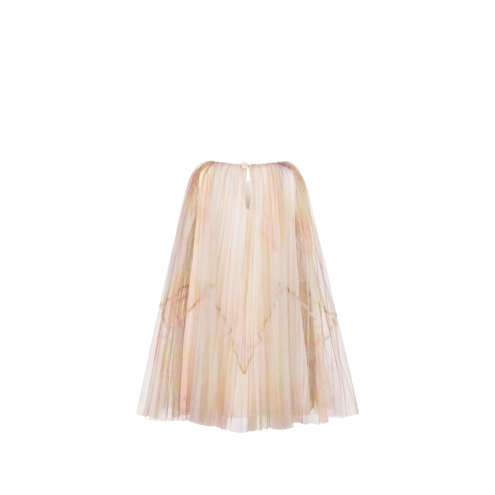 Kids' Flared Dress Metallic Multicolor Pleated Tulle | DIOR