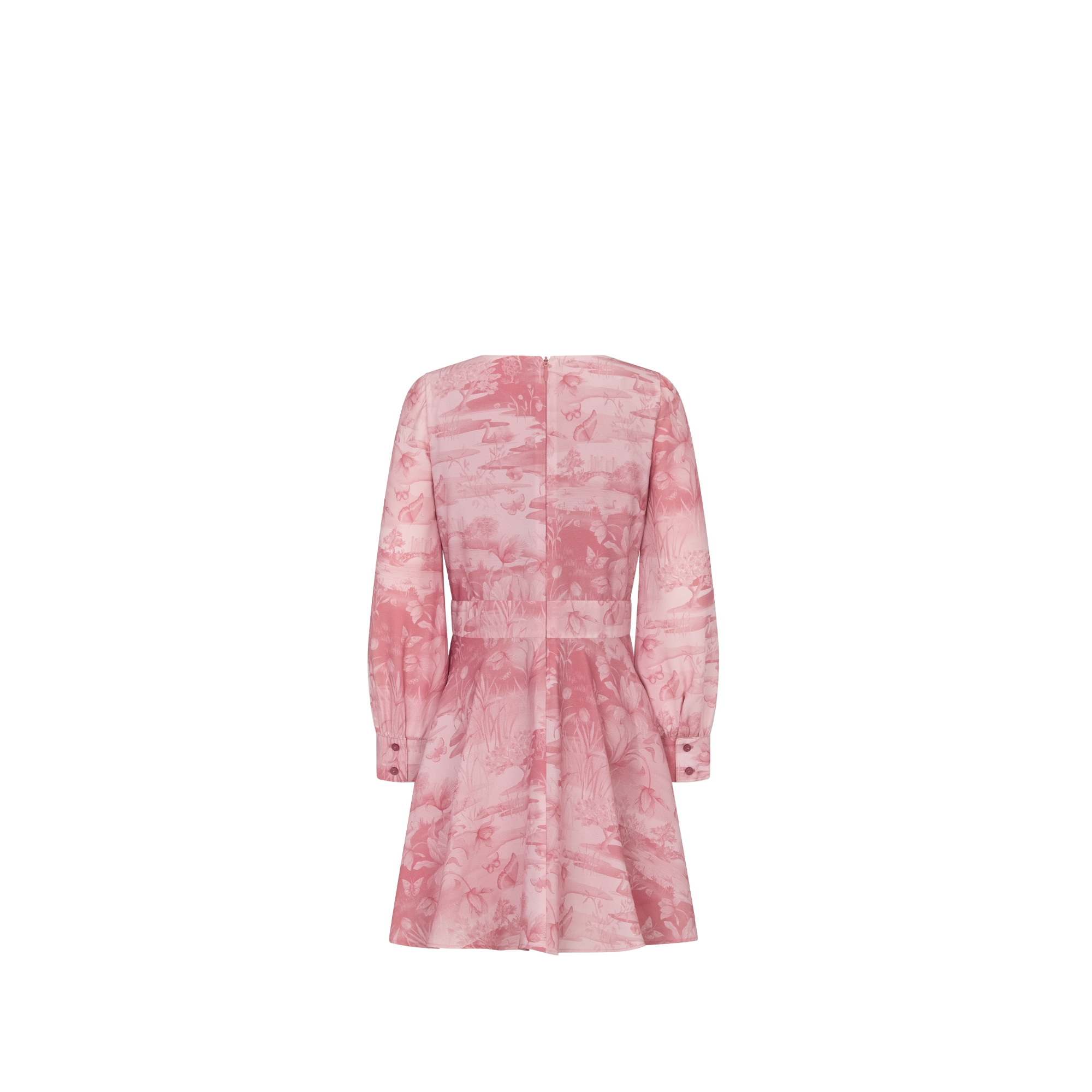 Robe évasée enfant Crêpe à motif Dior Manhattan vieux rose | DIOR