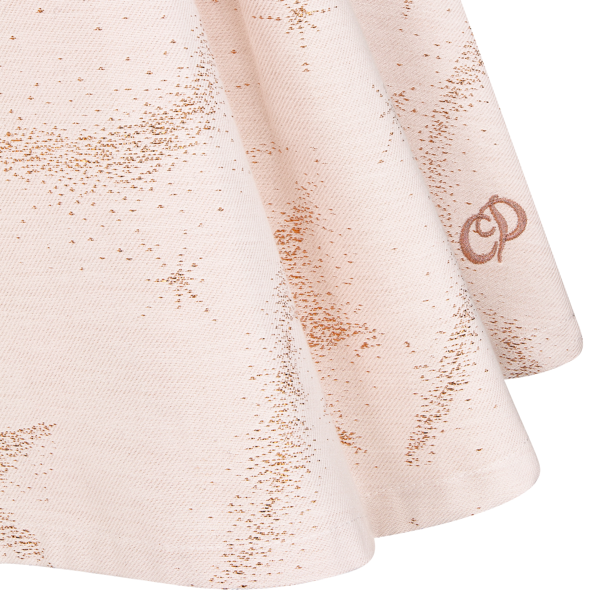 Gonna lunga per bambini Gabardine di cotone rosa pallido con motivo ...