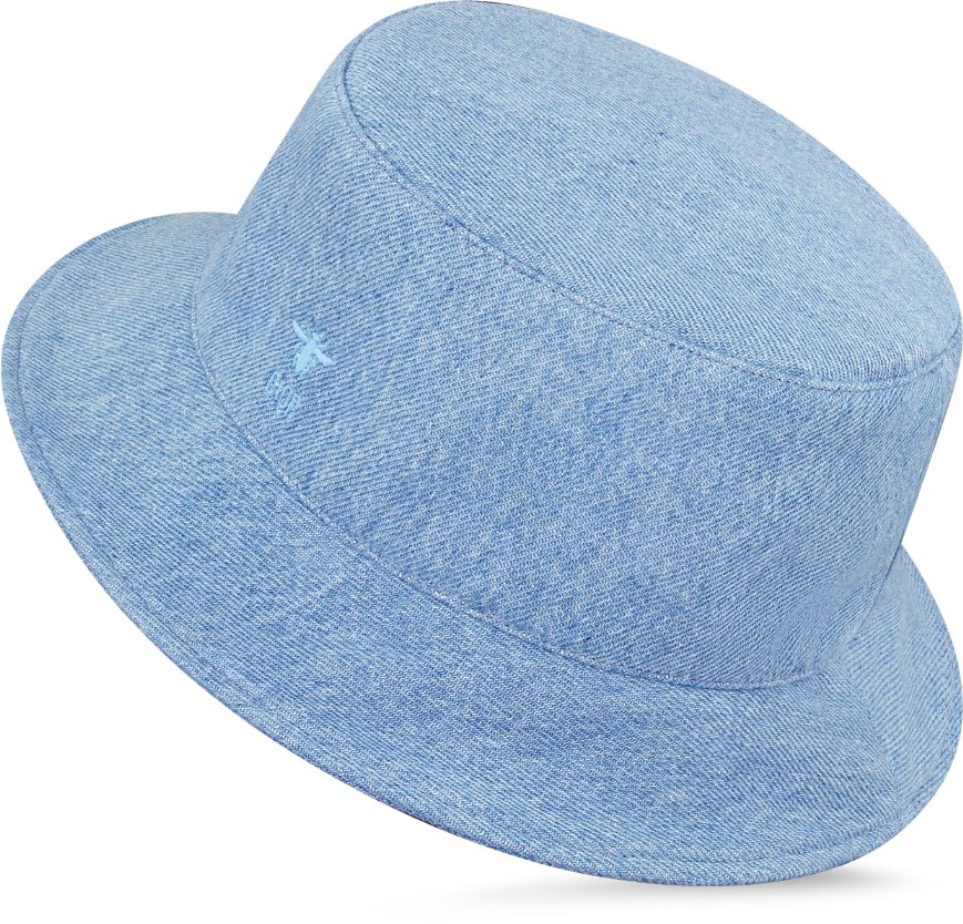 Kids' Bucket Hat Blue Cotton Denim | DIOR