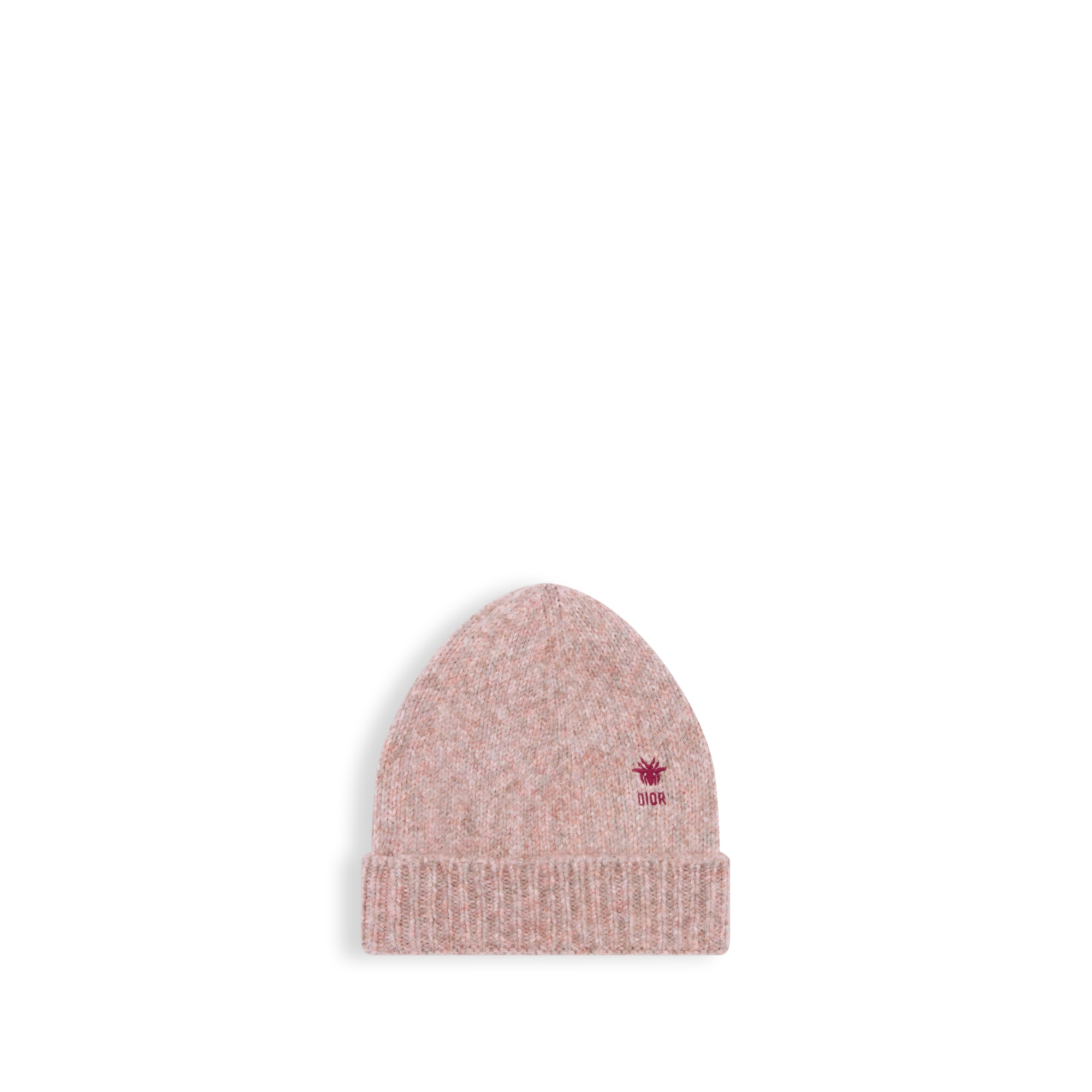 Bonnet enfant Maille de coton, alpaga et laine moulinés vieux rose et ...