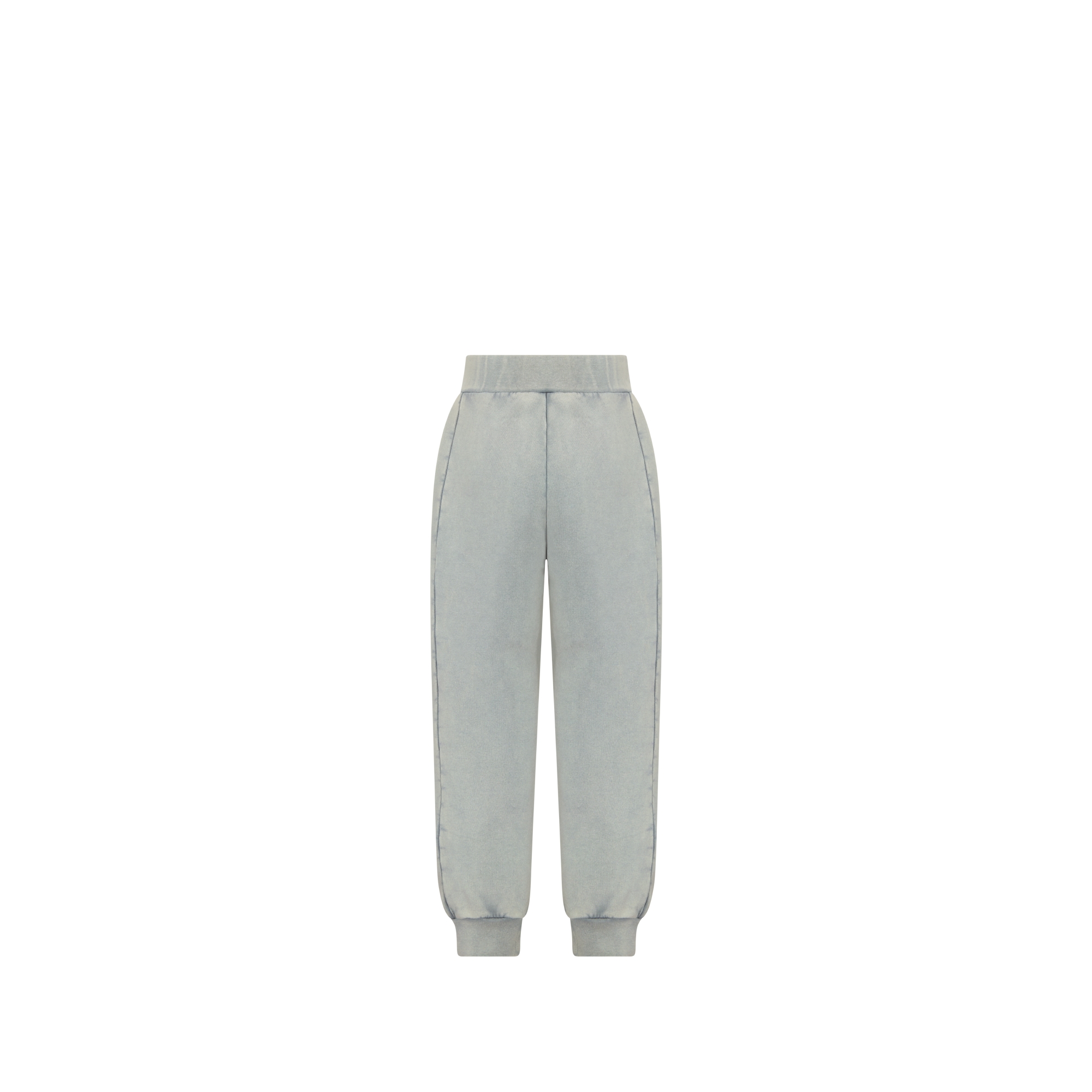Kids' Track Pants Gray-Blue Cotton Fleece | DIOR