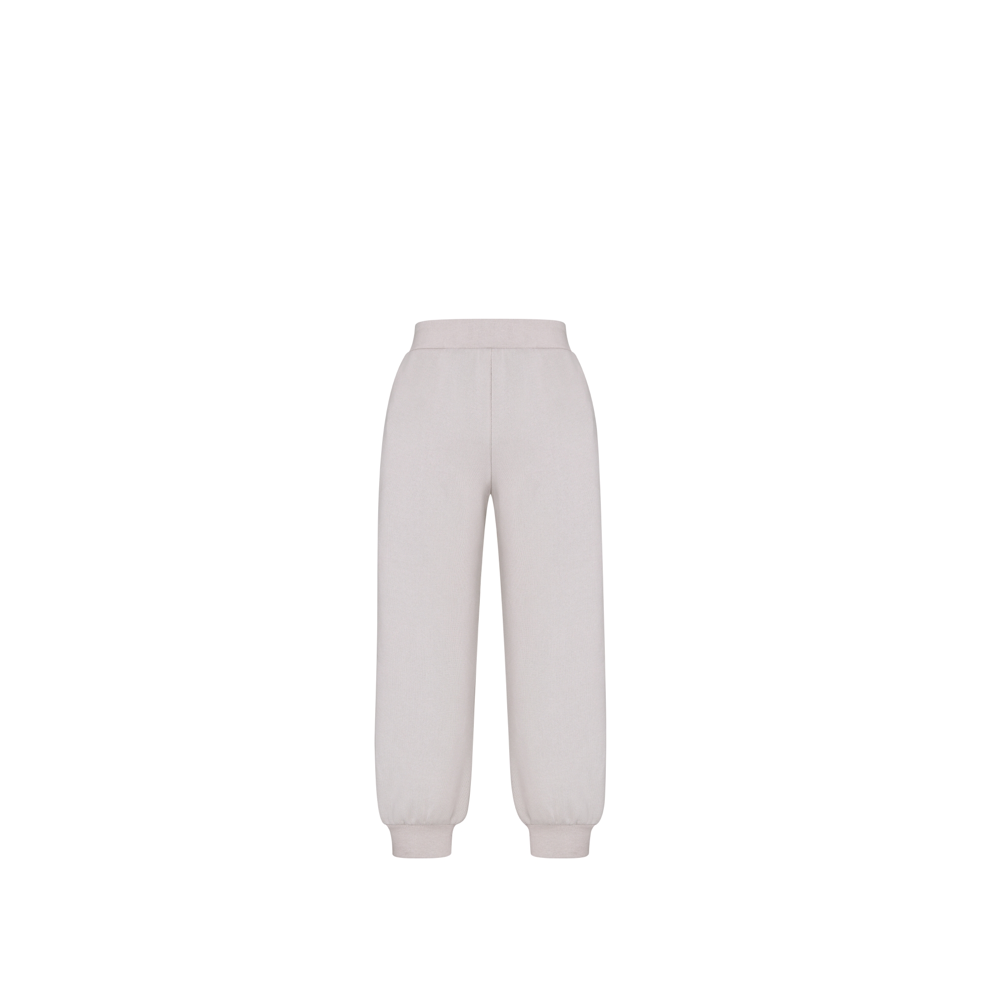 Kids' Track Pants Ivory Cotton Fleece | DIOR