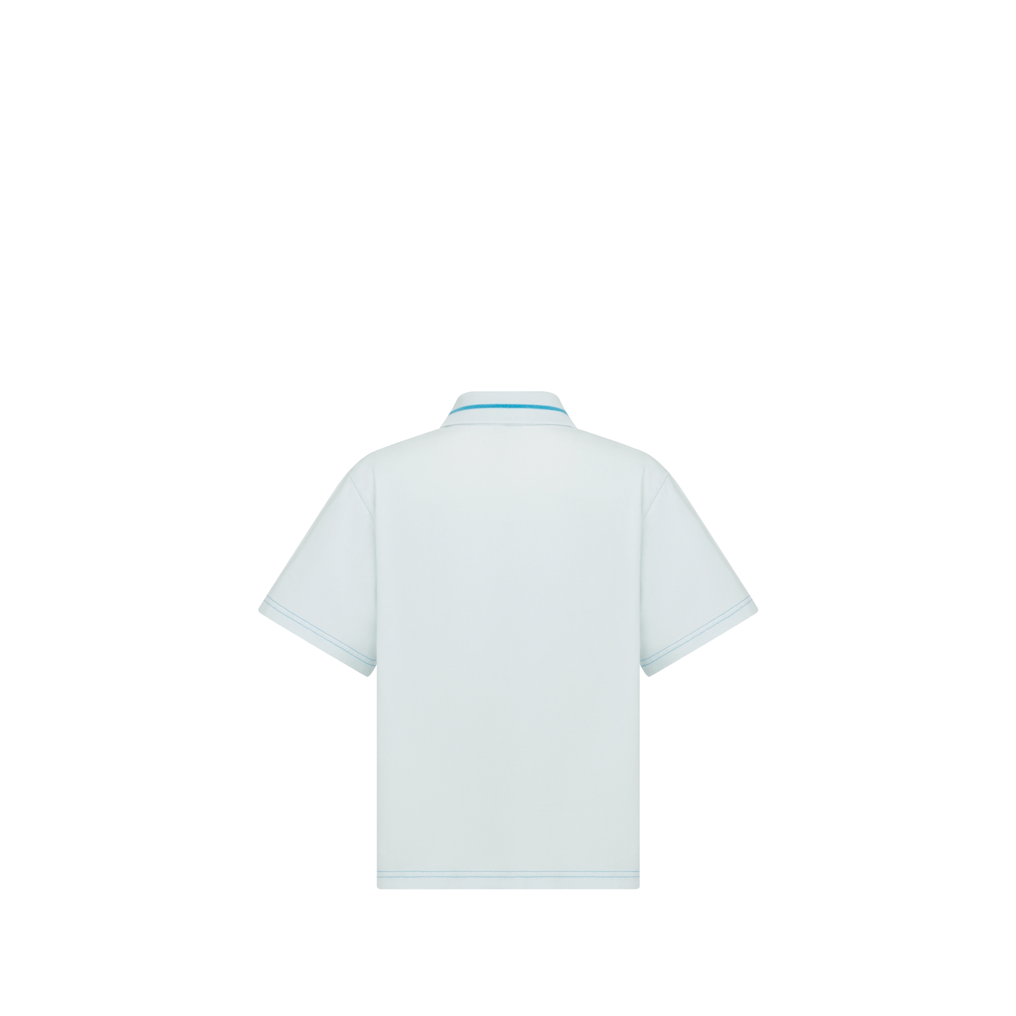 Kids' Polo Shirt Gray-Blue Cotton Jersey | DIOR