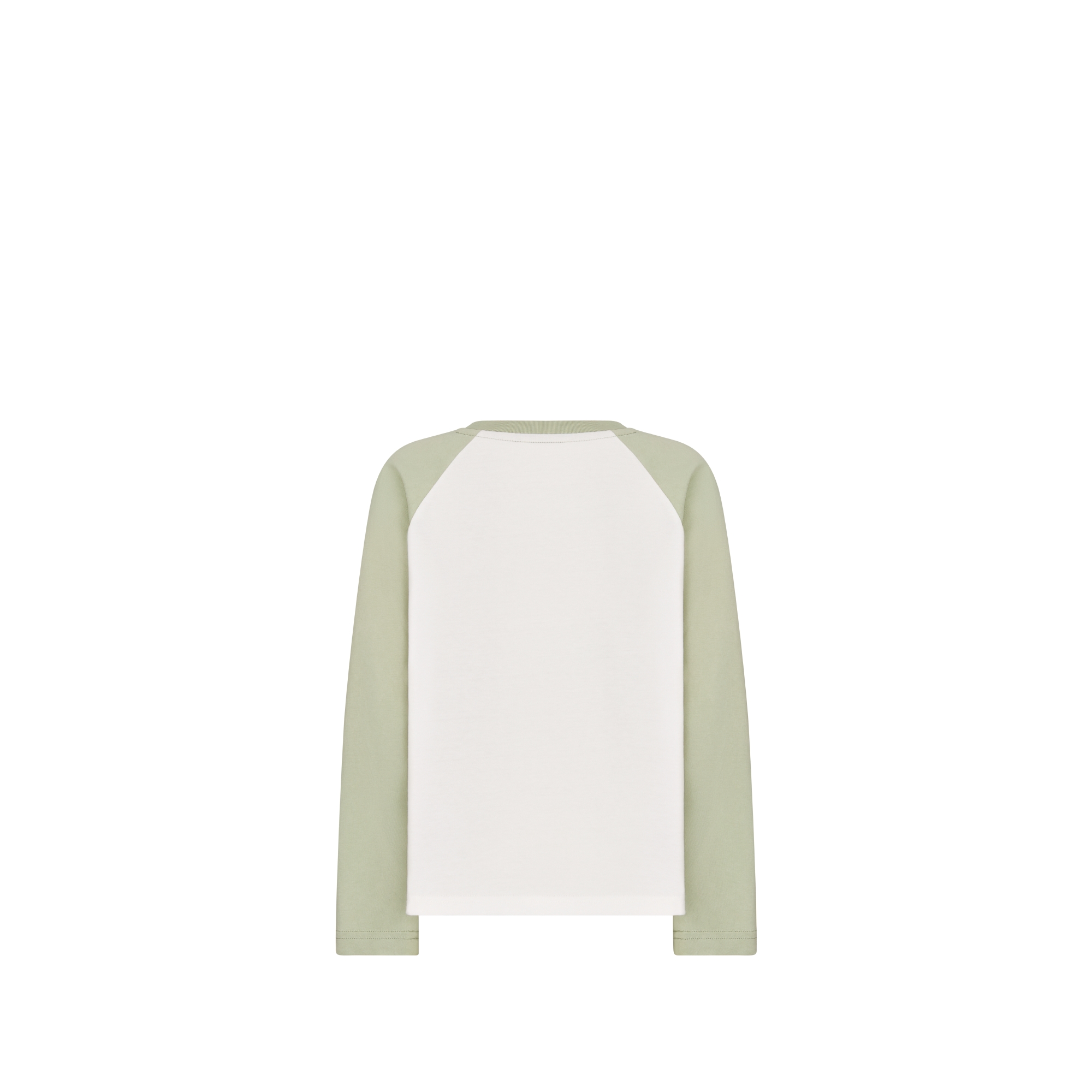 Kids' Long-Sleeved T-Shirt Ivory and Almond Cotton Jersey | DIOR