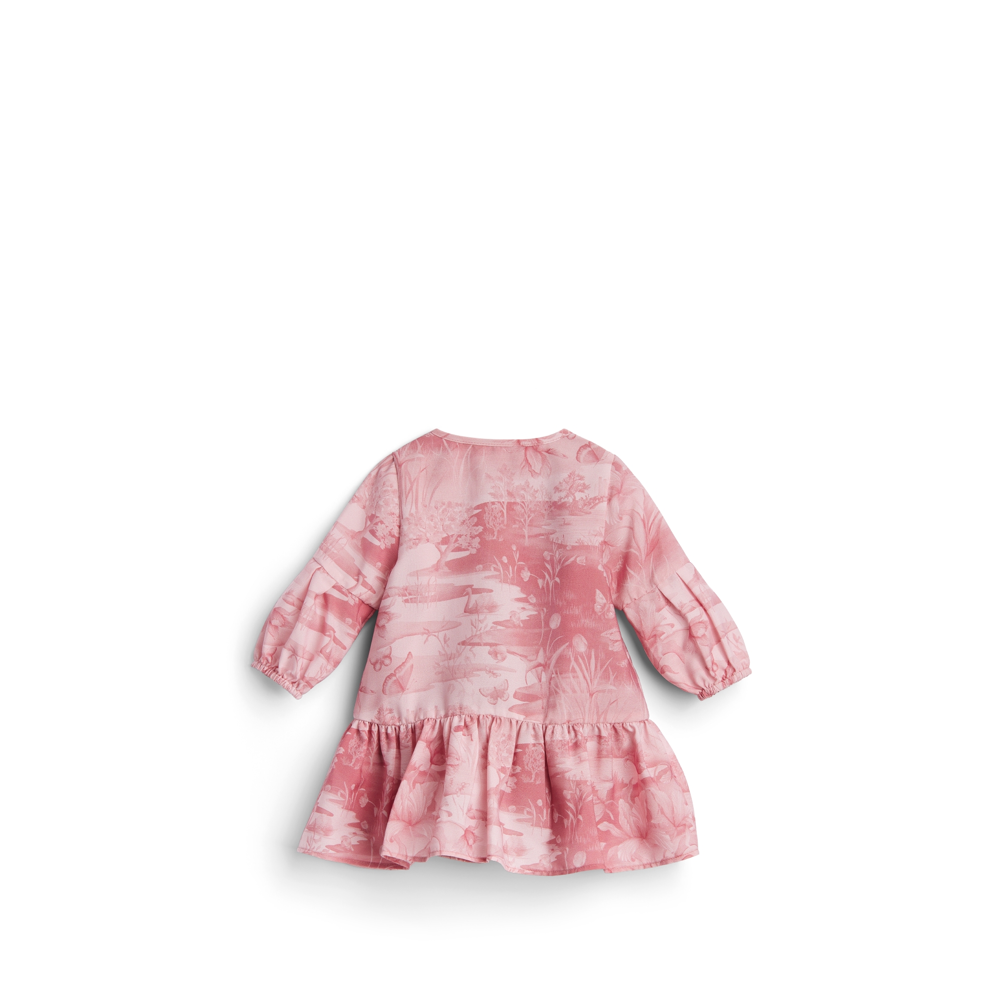 Robe évasée bébé Crêpe à motif Dior Manhattan vieux rose | DIOR