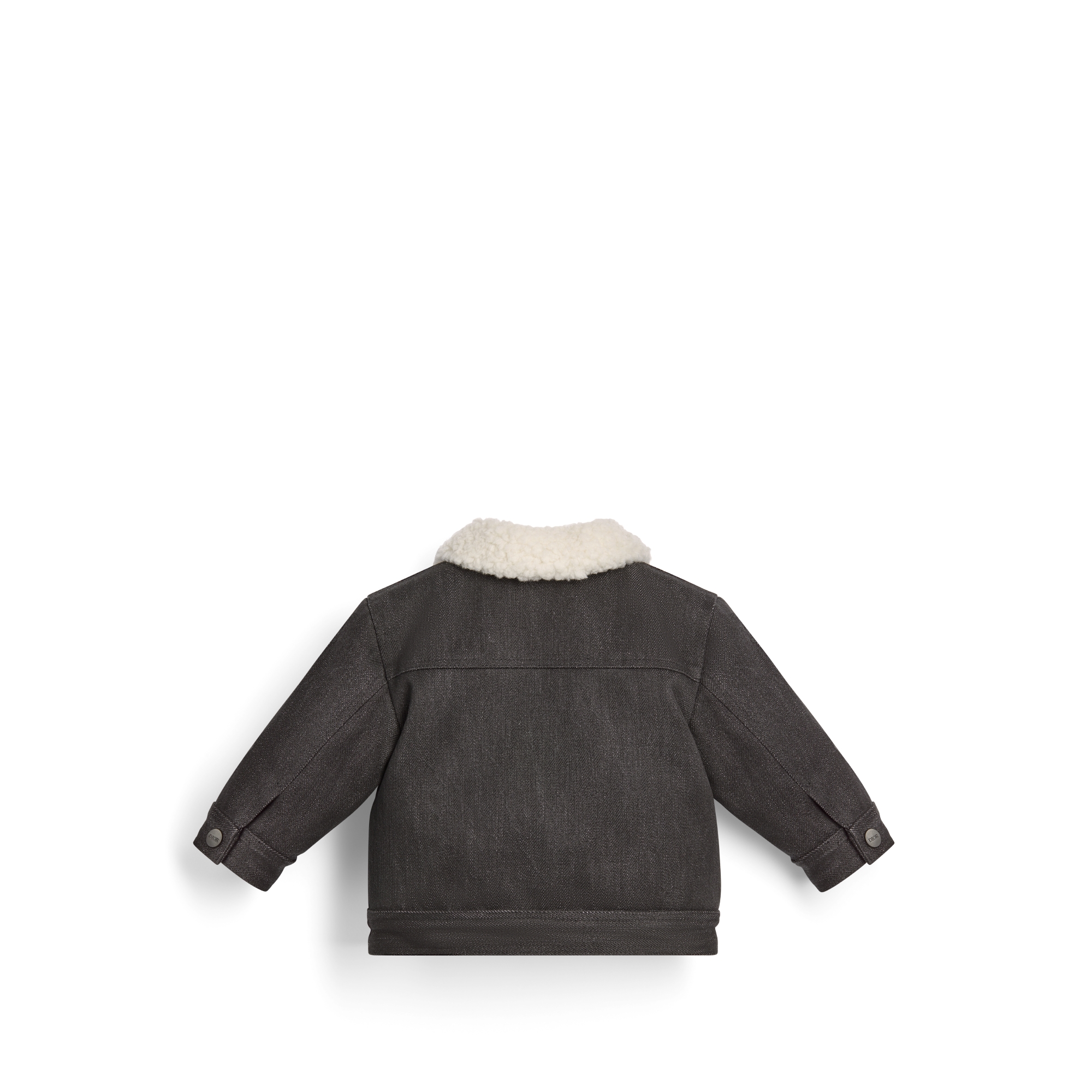 Baby Jacket Anthracite Gray Denim-Effect Cotton Gabardine | DIOR