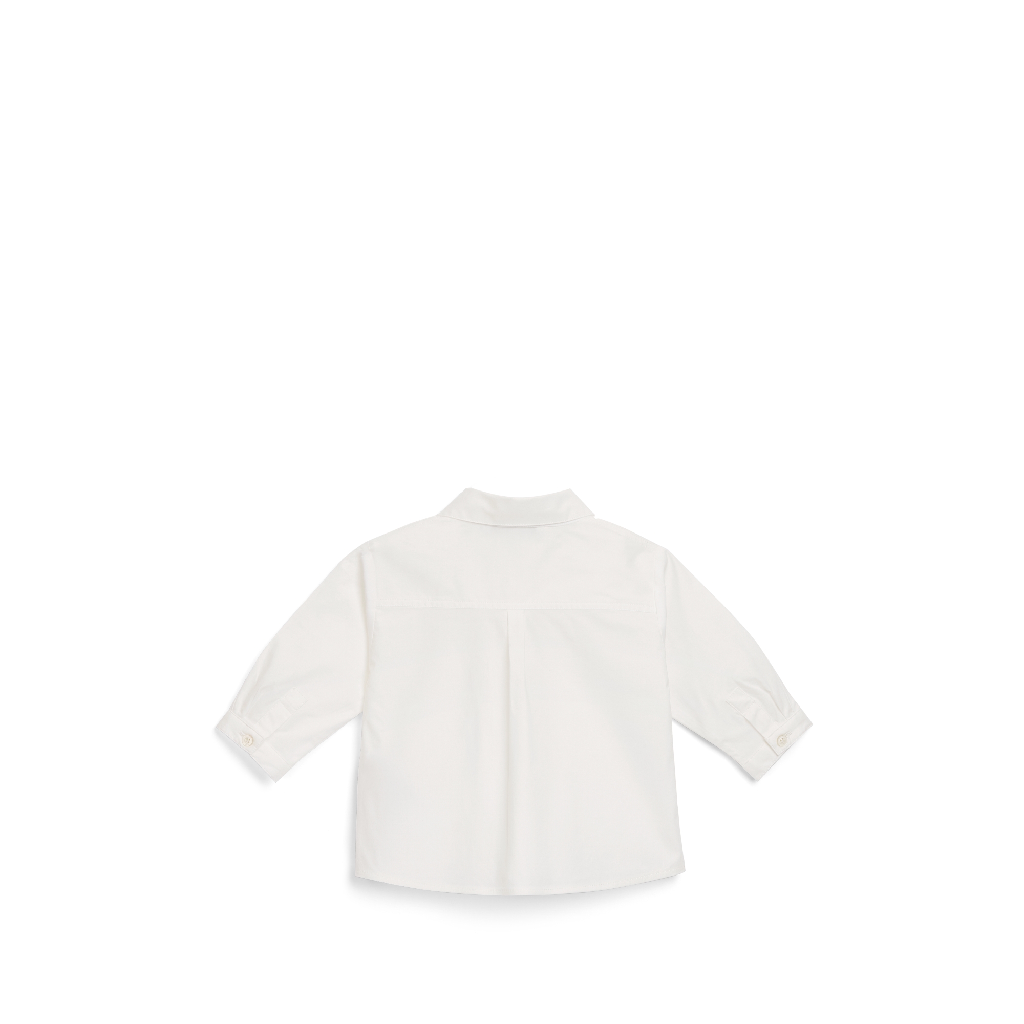 Baby Shirt Ivory Cotton Poplin | DIOR