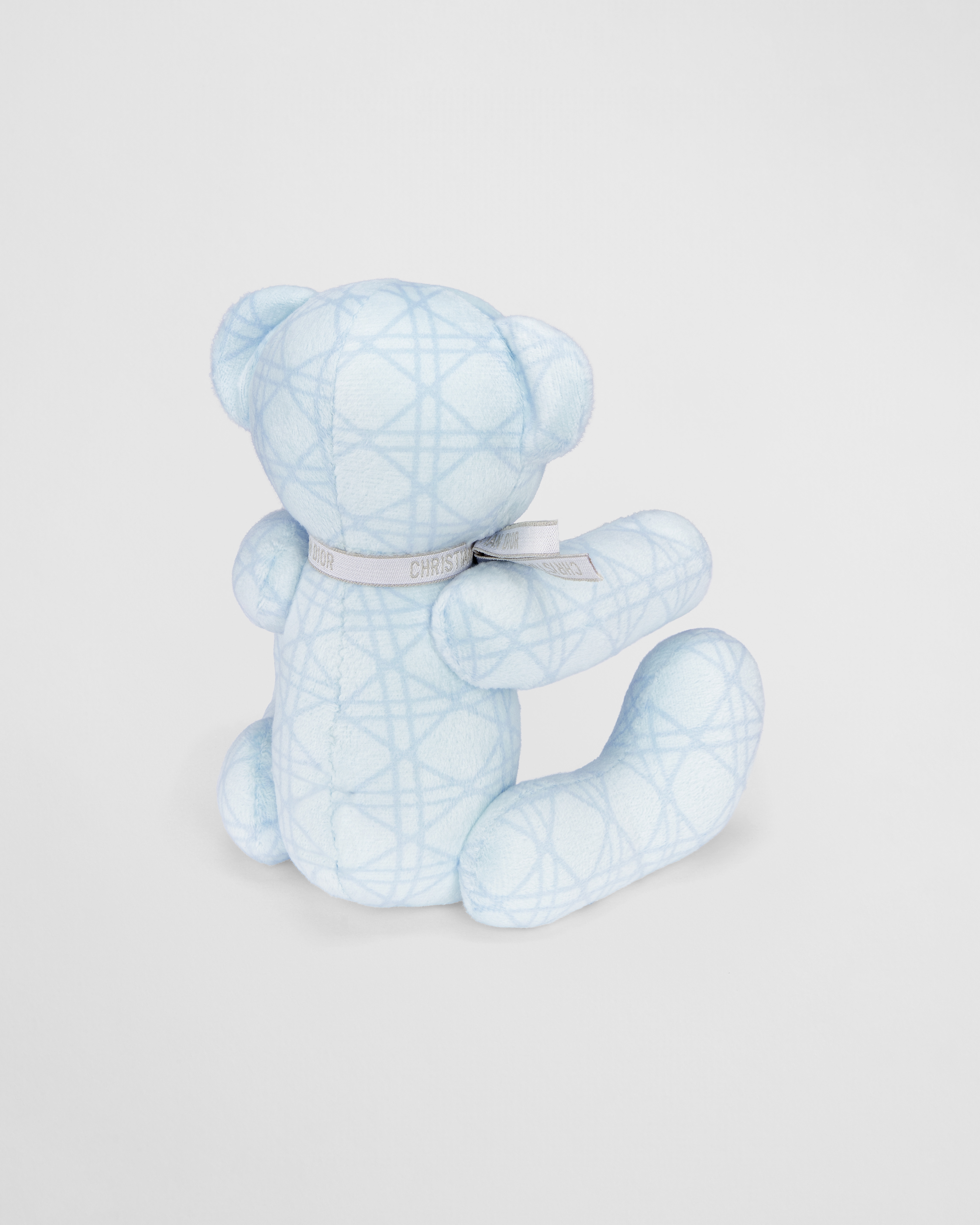 Teddy Bear Light Blue Cannage Velvet | DIOR