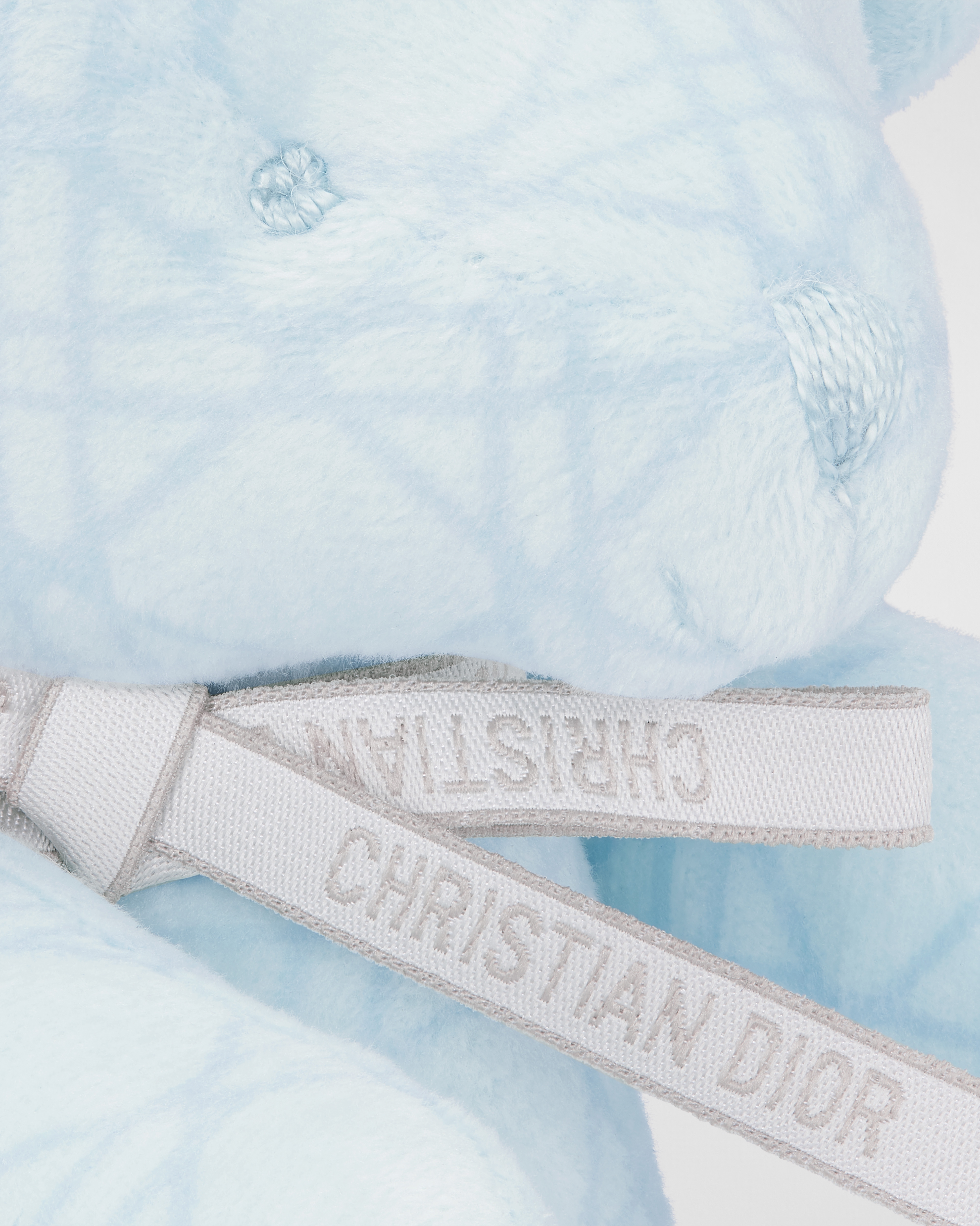 Teddy Bear Light Blue Cannage Velvet | DIOR