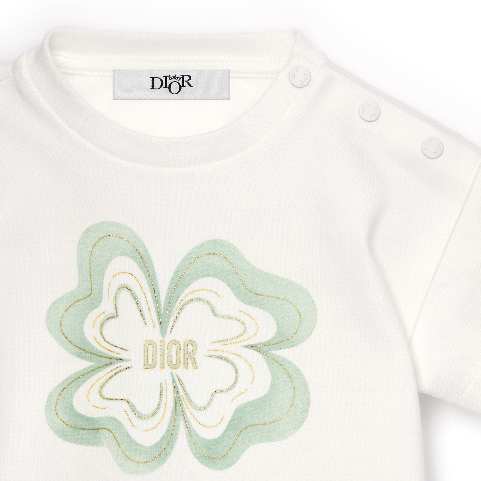 Baby T-Shirt Ivory Cotton Jersey | DIOR