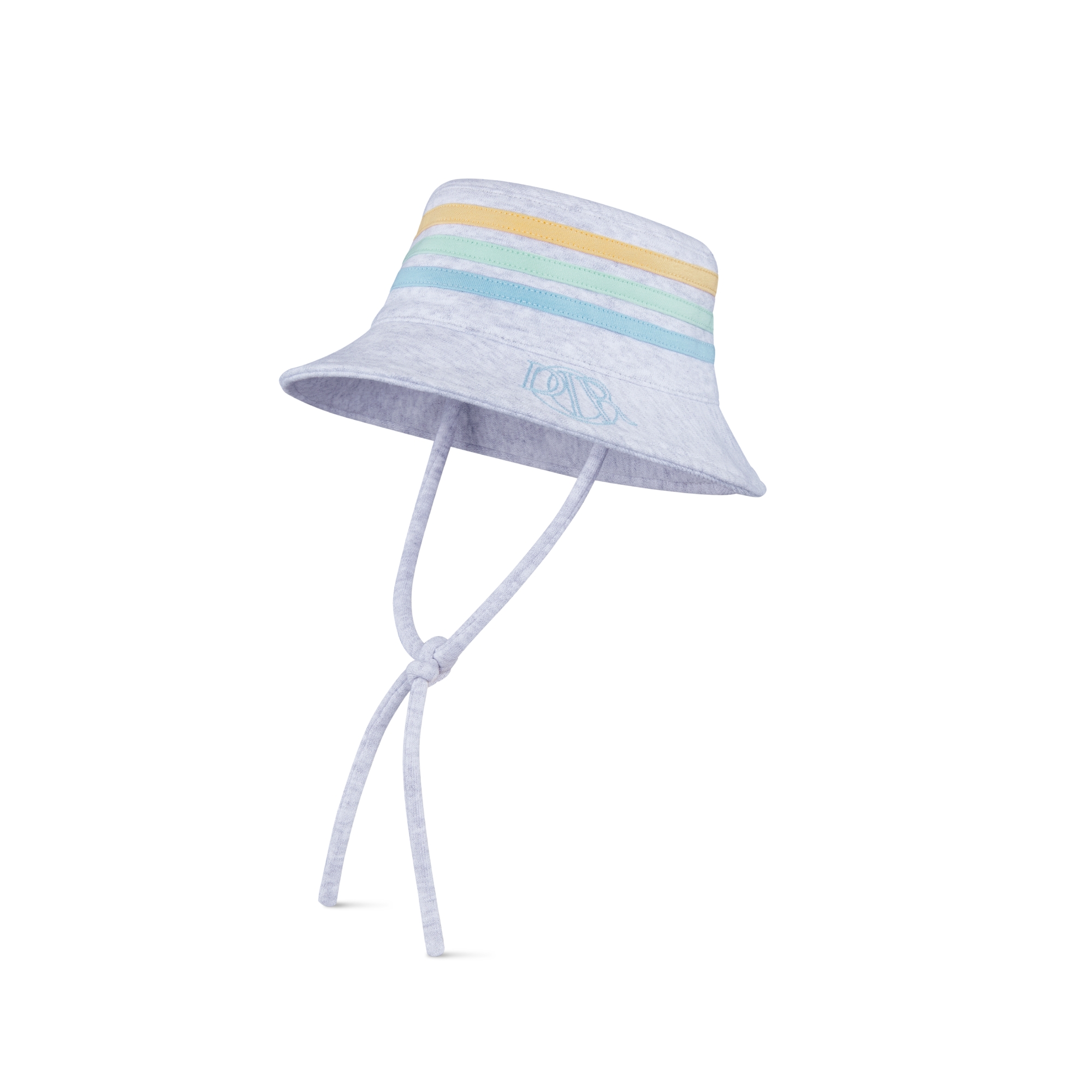 Baby Bucket Hat Heathered Gray Cotton Fleece | DIOR