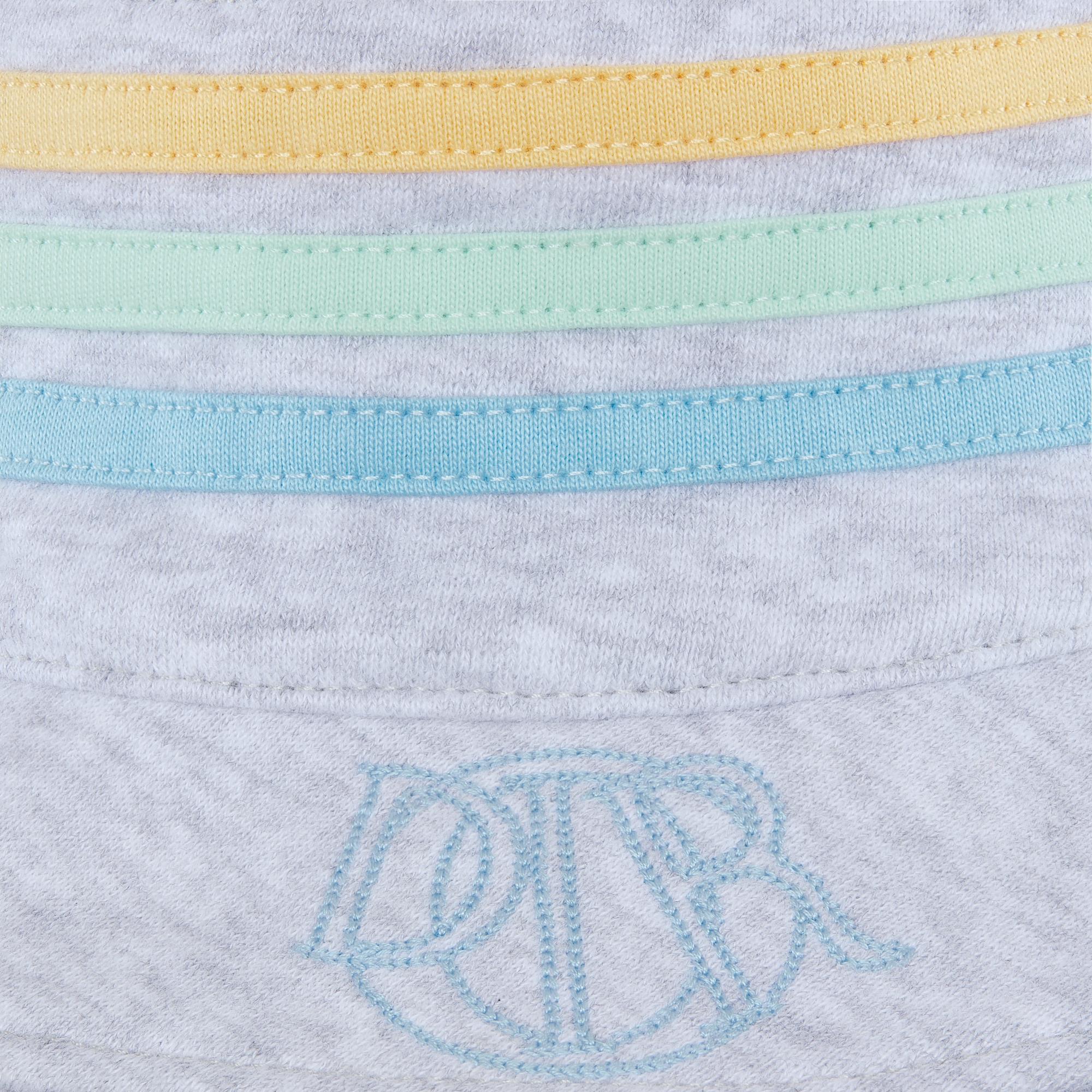 Baby Bucket Hat Heathered Gray Cotton Fleece | DIOR