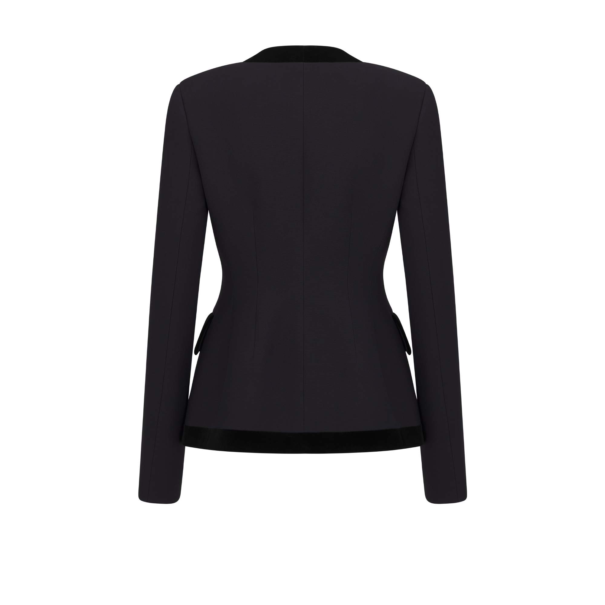 Fitted Jacket Black Wool and Silk | DIOR