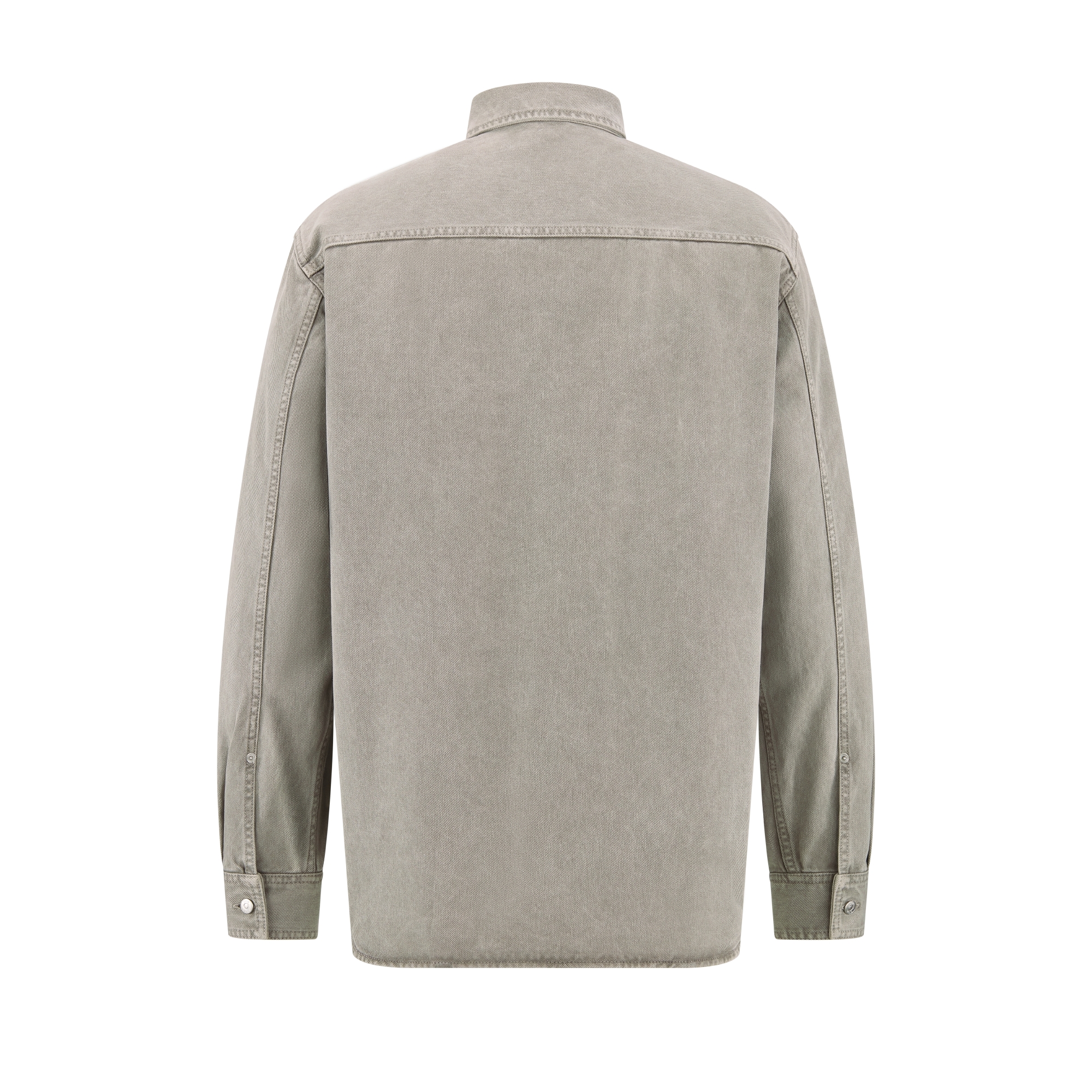 Overshirt Gray Cotton Twill | DIOR