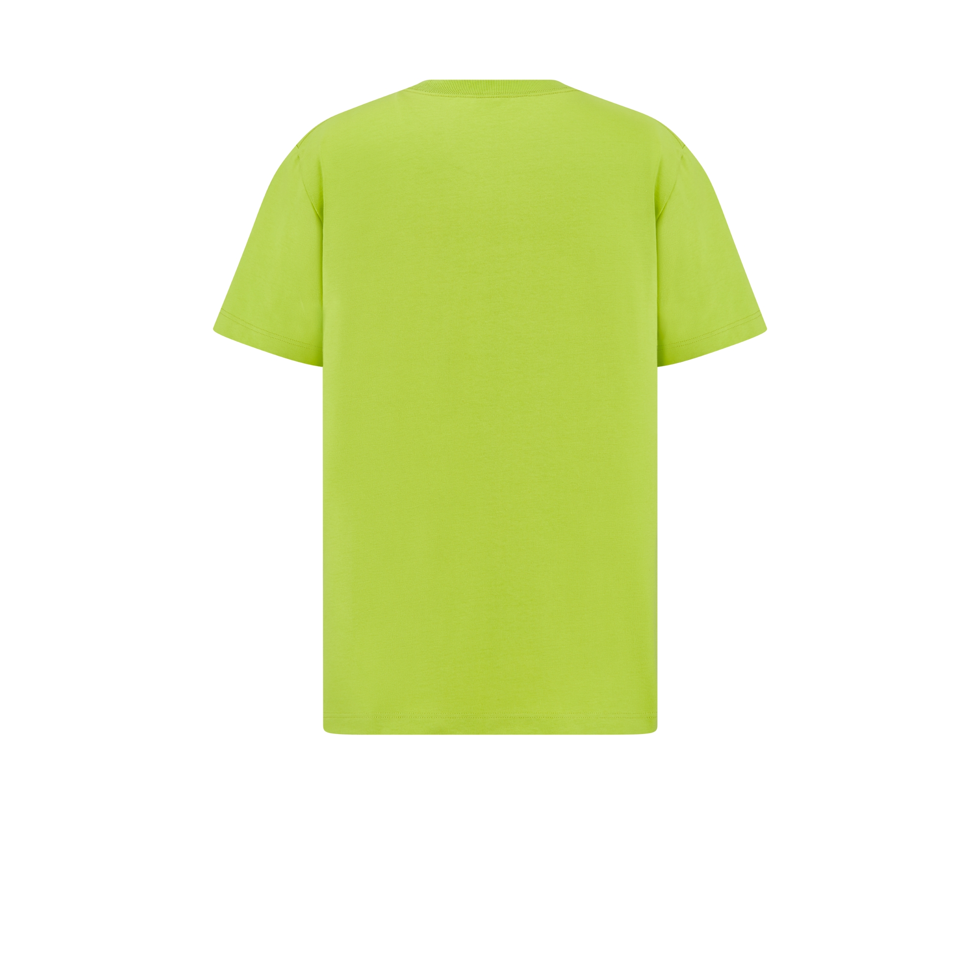 CD Box T-Shirt, Relaxed Fit Green Cotton Jersey | DIOR