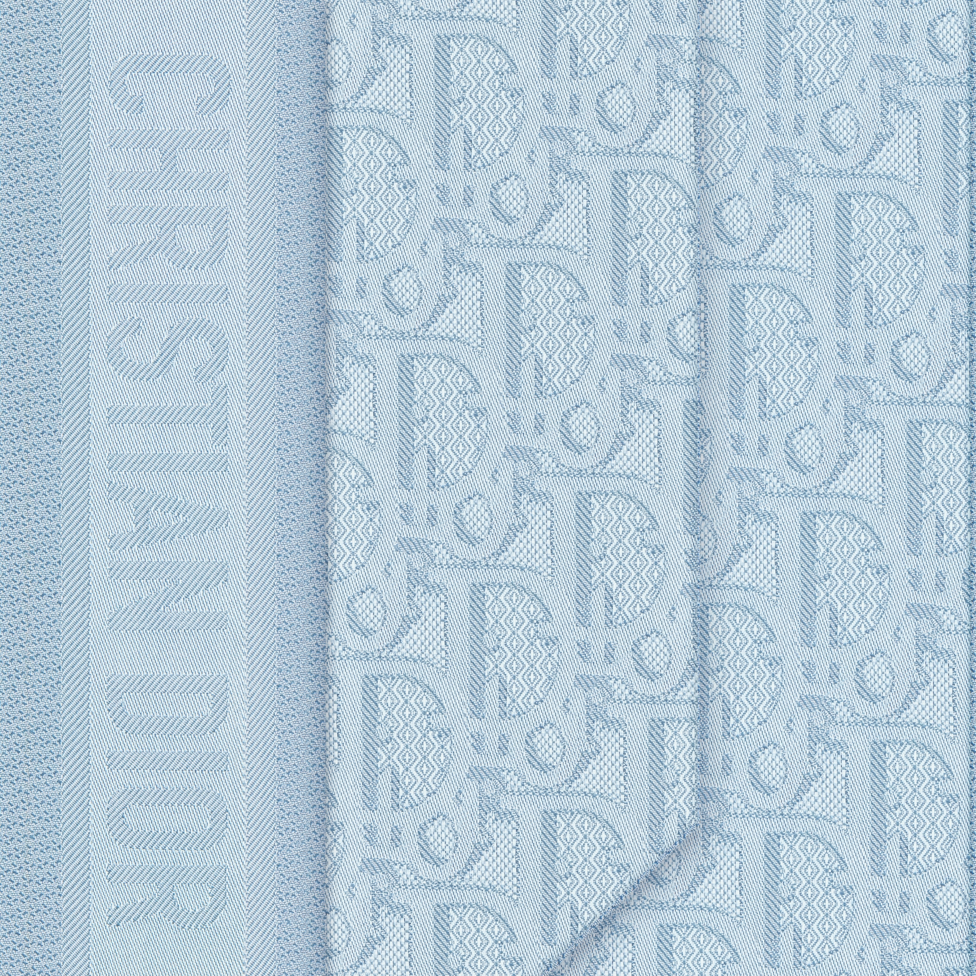 Dior Oblique Mitzah Scarf Azure Blue Silk Jacquard | DIOR