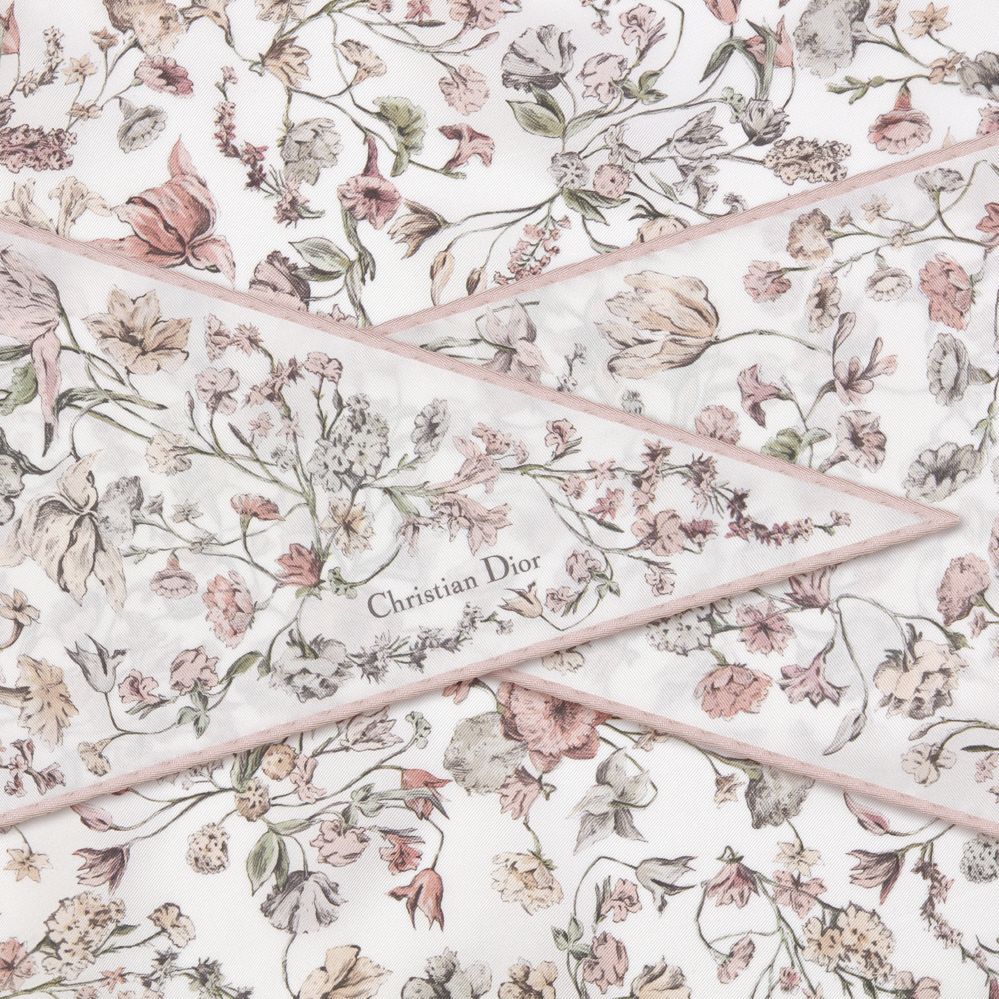 Millefiori Dior Diamond Pink Silk Twill | DIOR