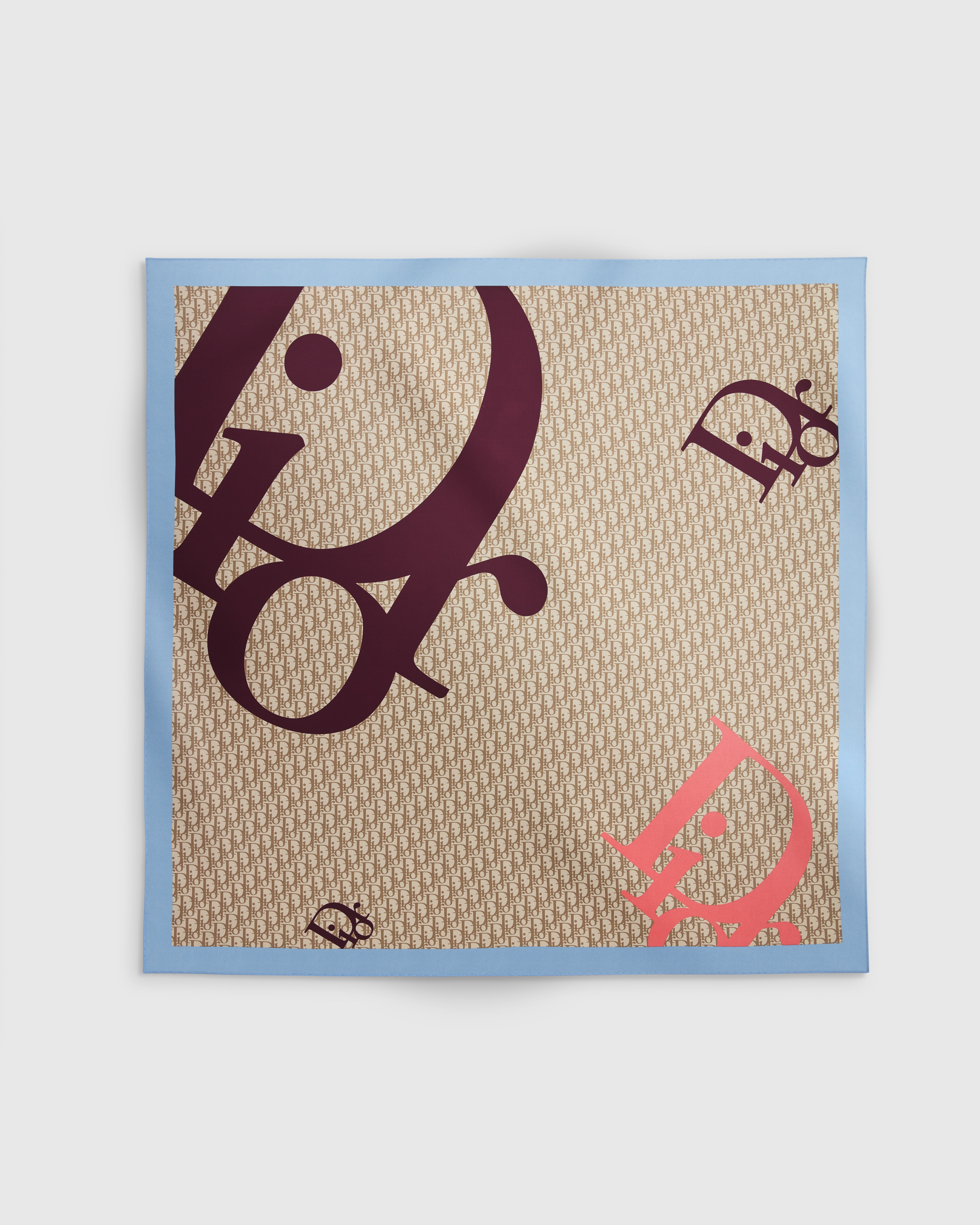 Dior Or Dior Infini 90 Square Scarf Beige Multicolor Silk Twill | DIOR