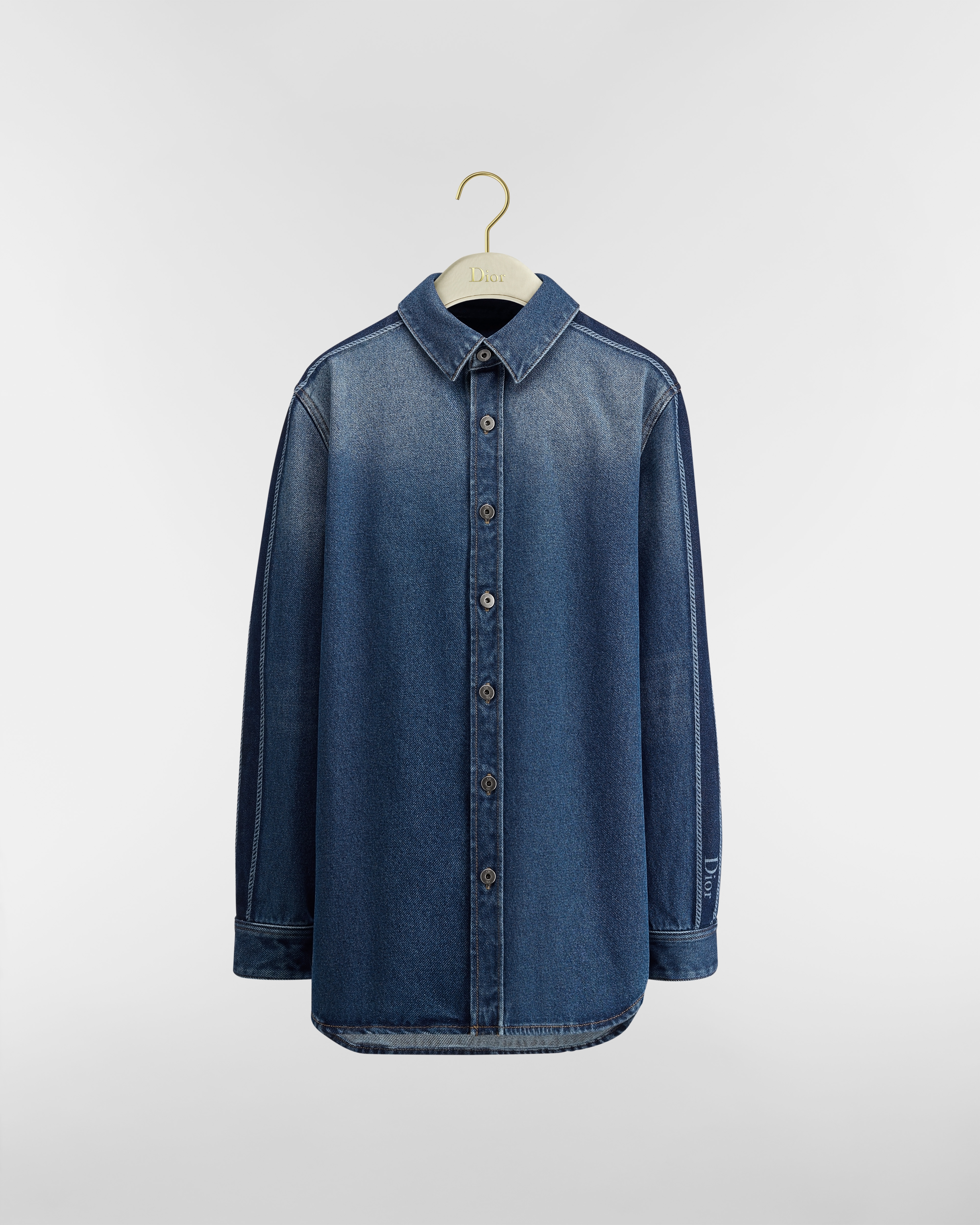 Shirt Blue Stonewashed Cotton Denim | DIOR