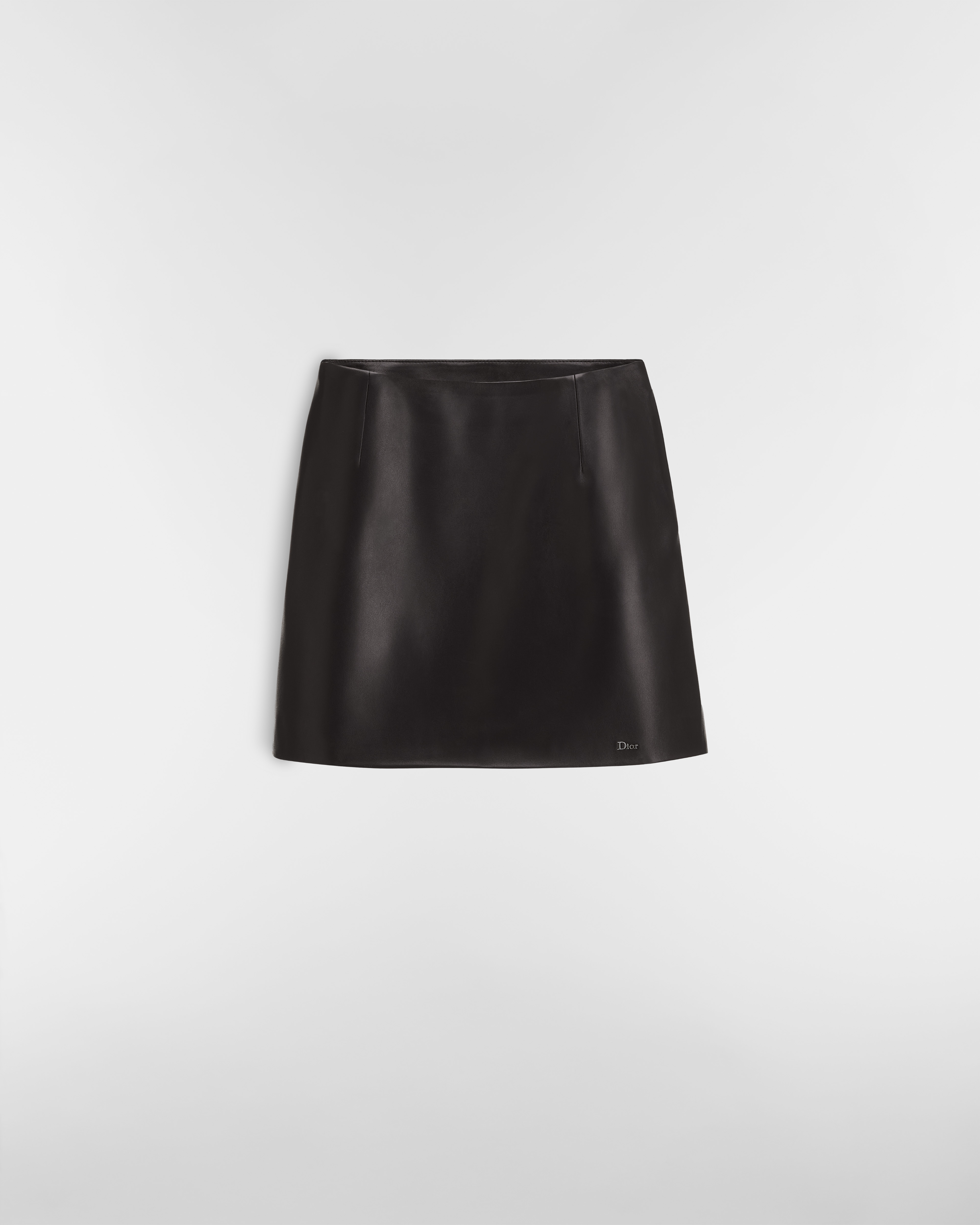 Straight Miniskirt Black Lambskin | DIOR