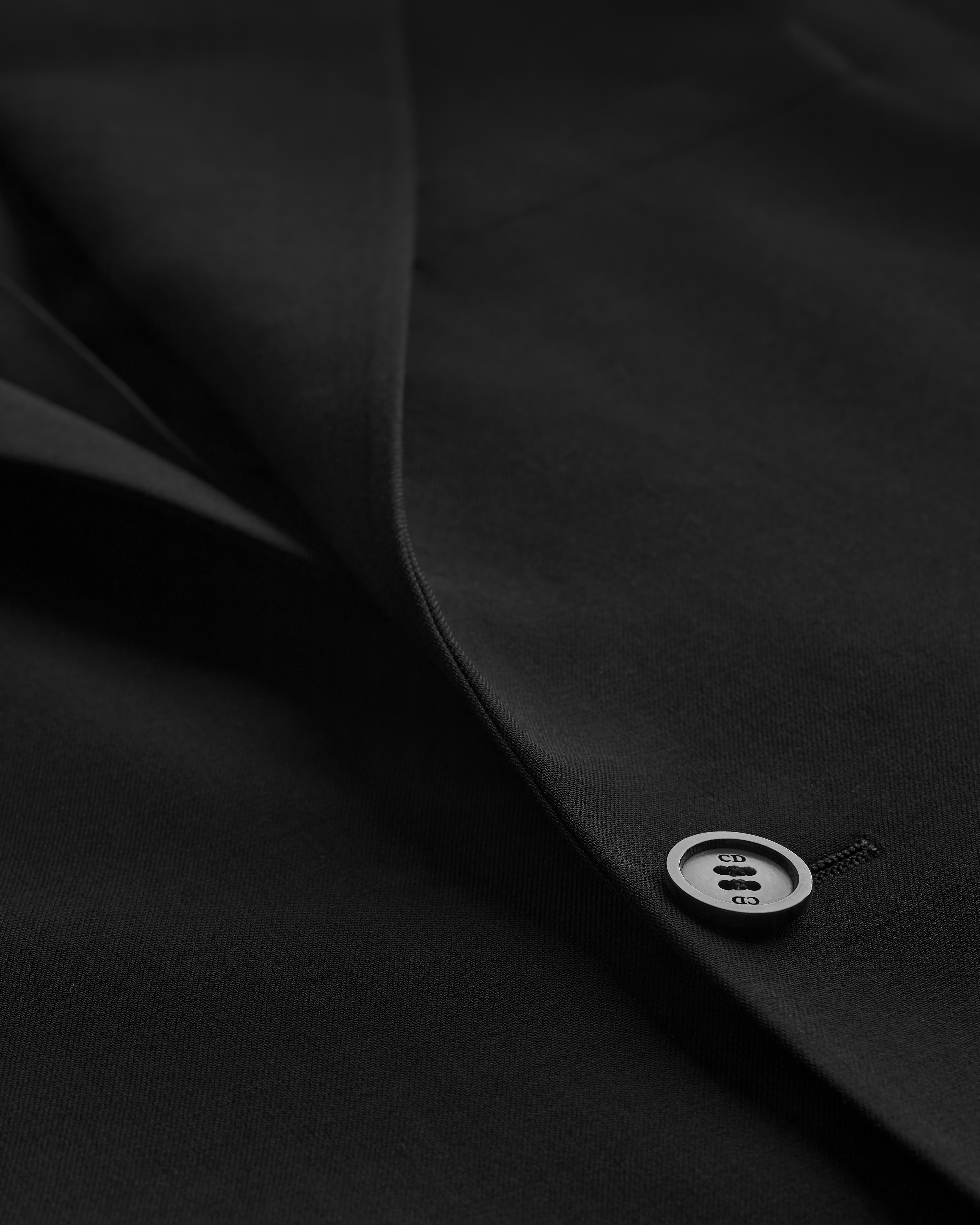 Blazer com abotoamento simples Lã virgem preta | DIOR