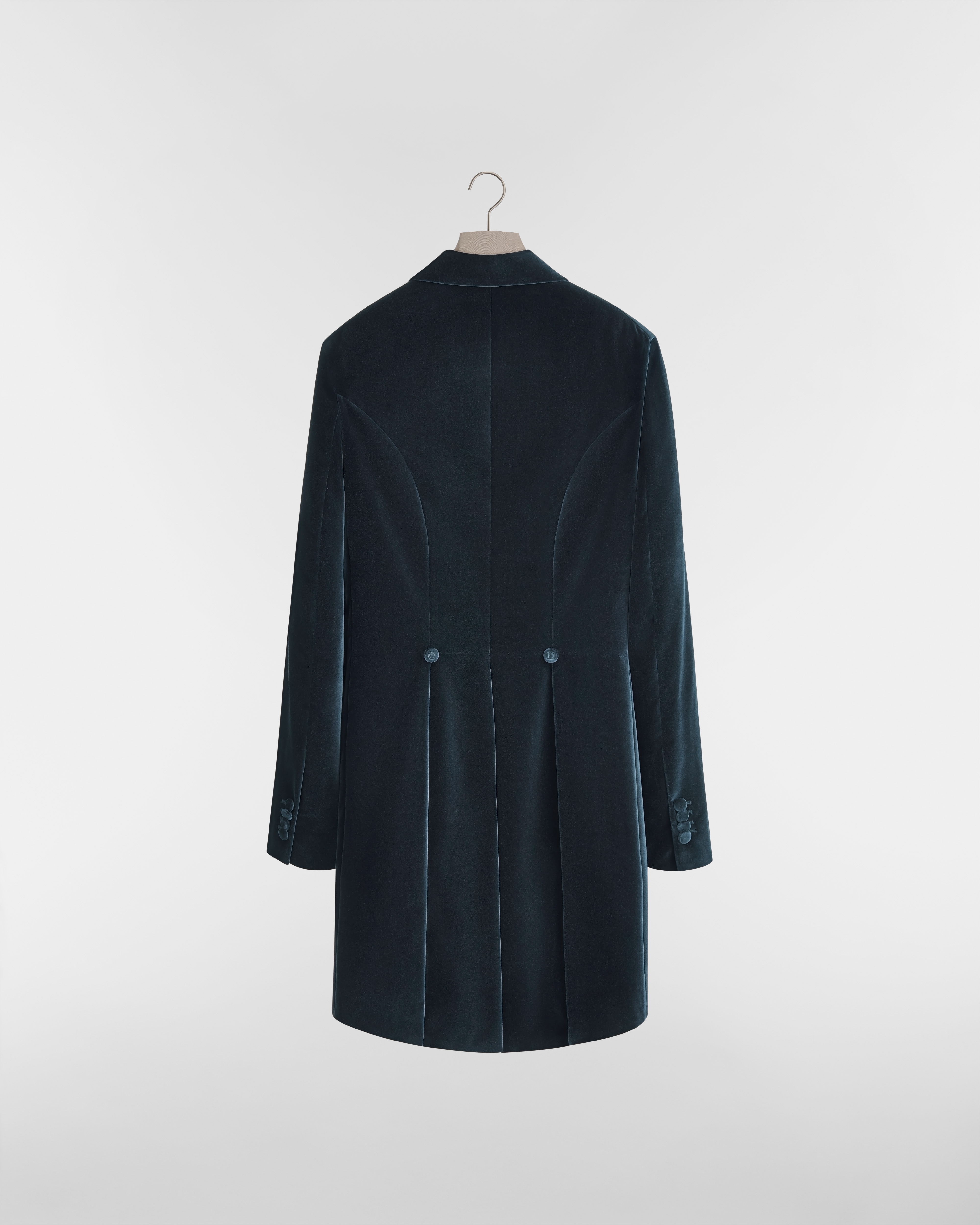 Morning Coat Navy Blue Cotton Velvet | DIOR