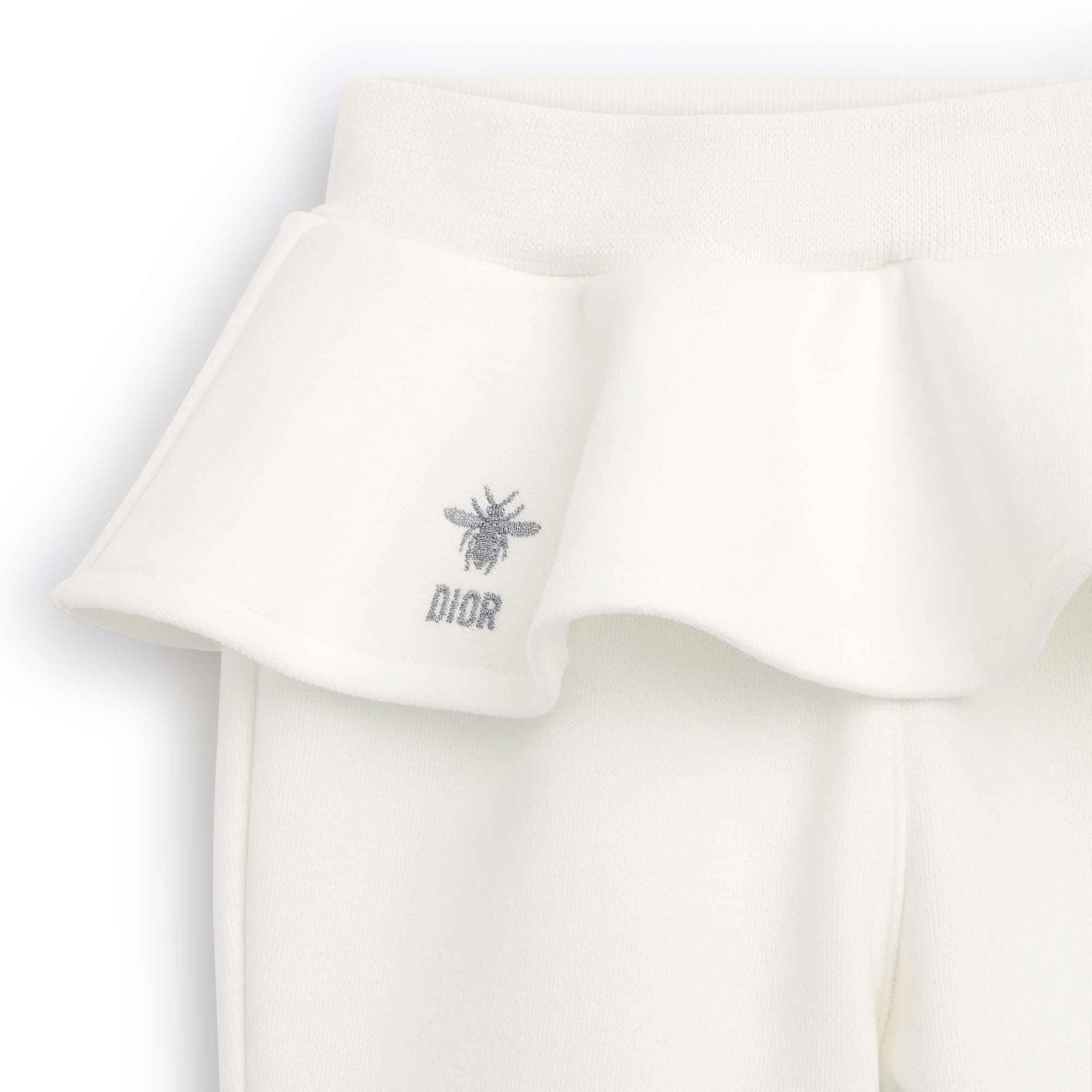 Baby Pants Ivory Brushed Cotton Fleece | DIOR