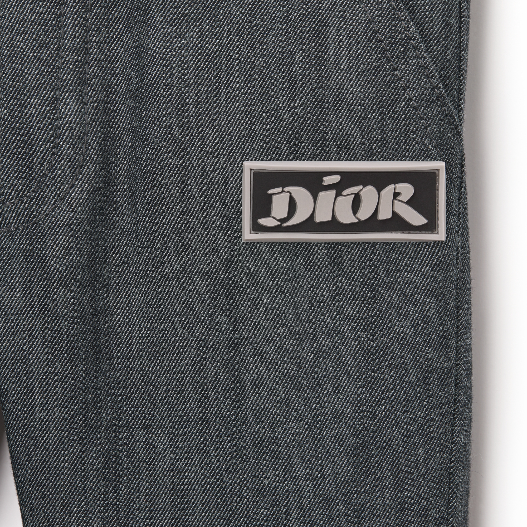 Pantaloni per neonati Tela di cotone grigio antracite | DIOR