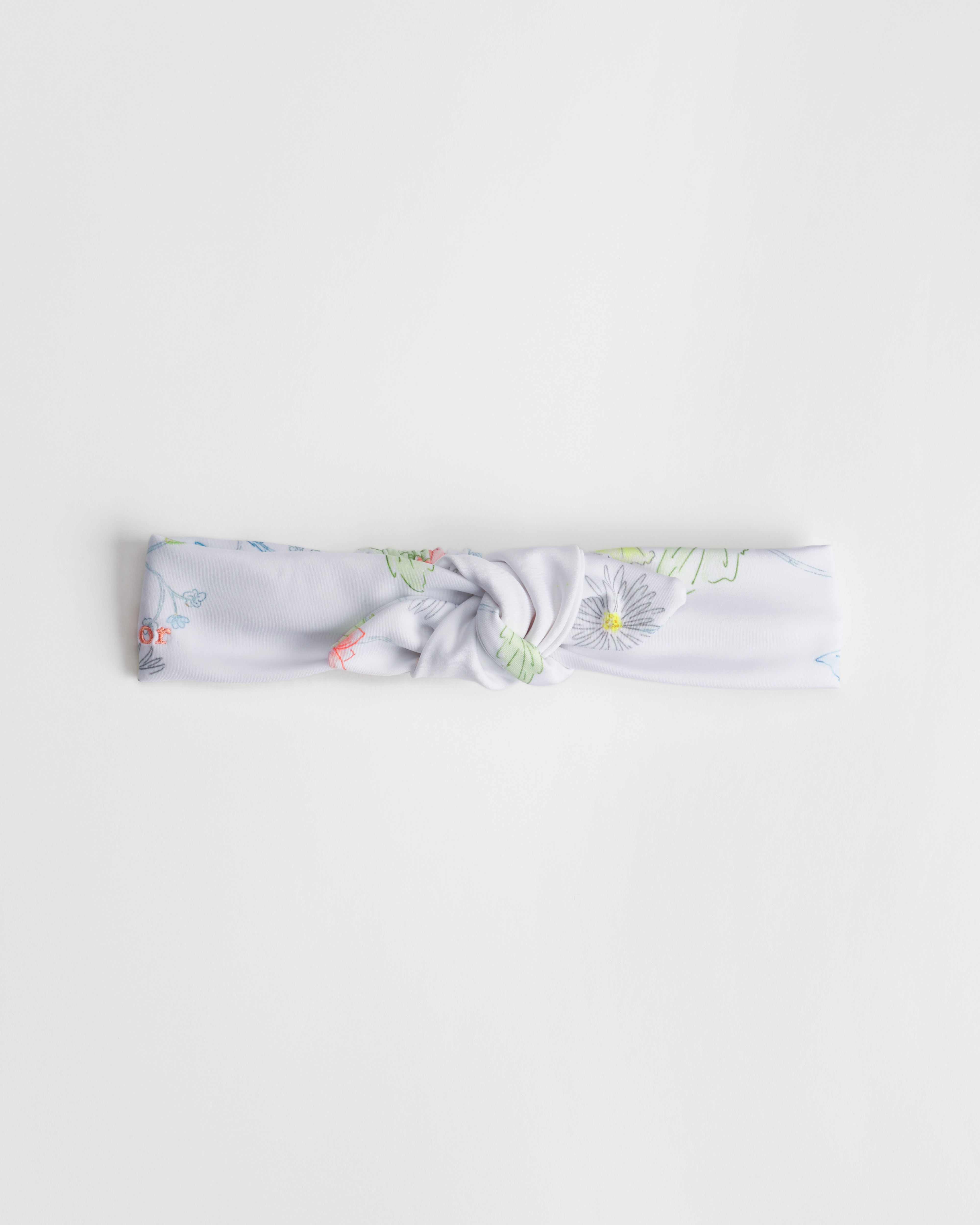My First Swimsuit Set Ivory Technical Fabric with Multicolor Seasonal ...