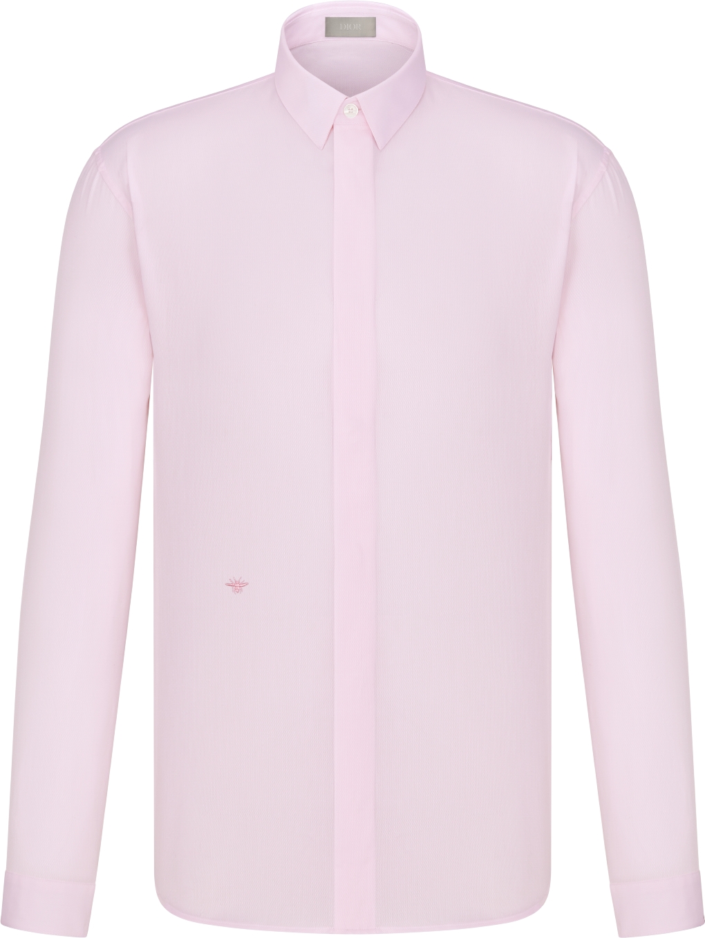 Bee Embroidered Shirt Pink Cotton Piqué | DIOR