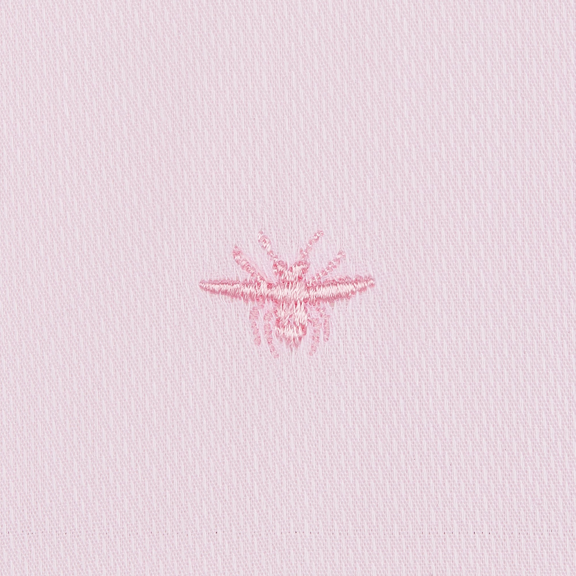 Bee Embroidered Shirt Pink Cotton Piqué | DIOR