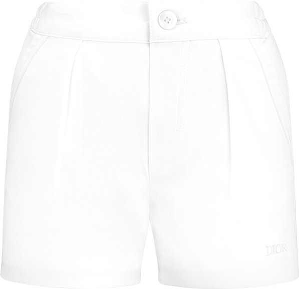 Korte broek voor baby’s Witte katoenblend | DIOR