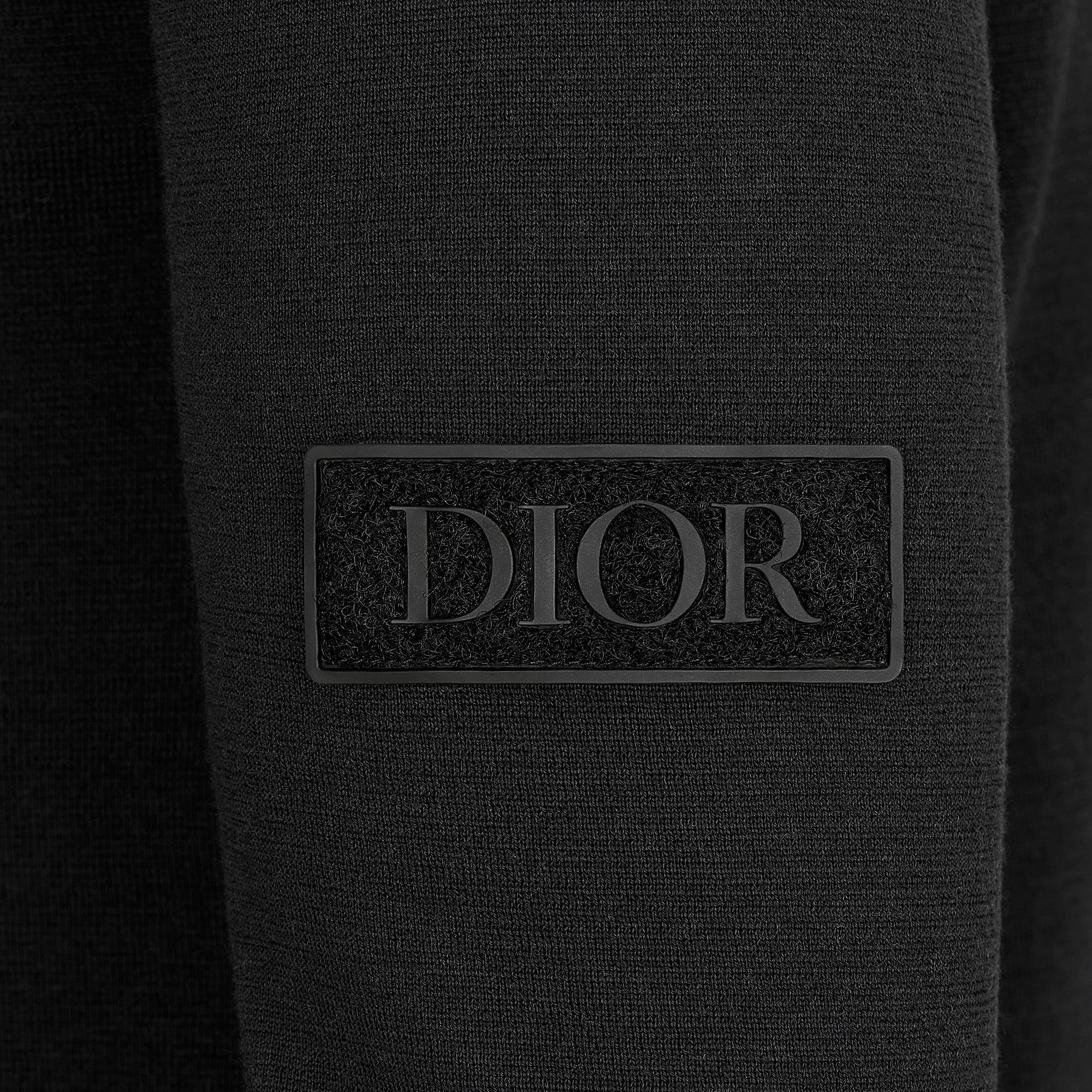 Dior Patch Sweater Black Punto Milano Wool | DIOR